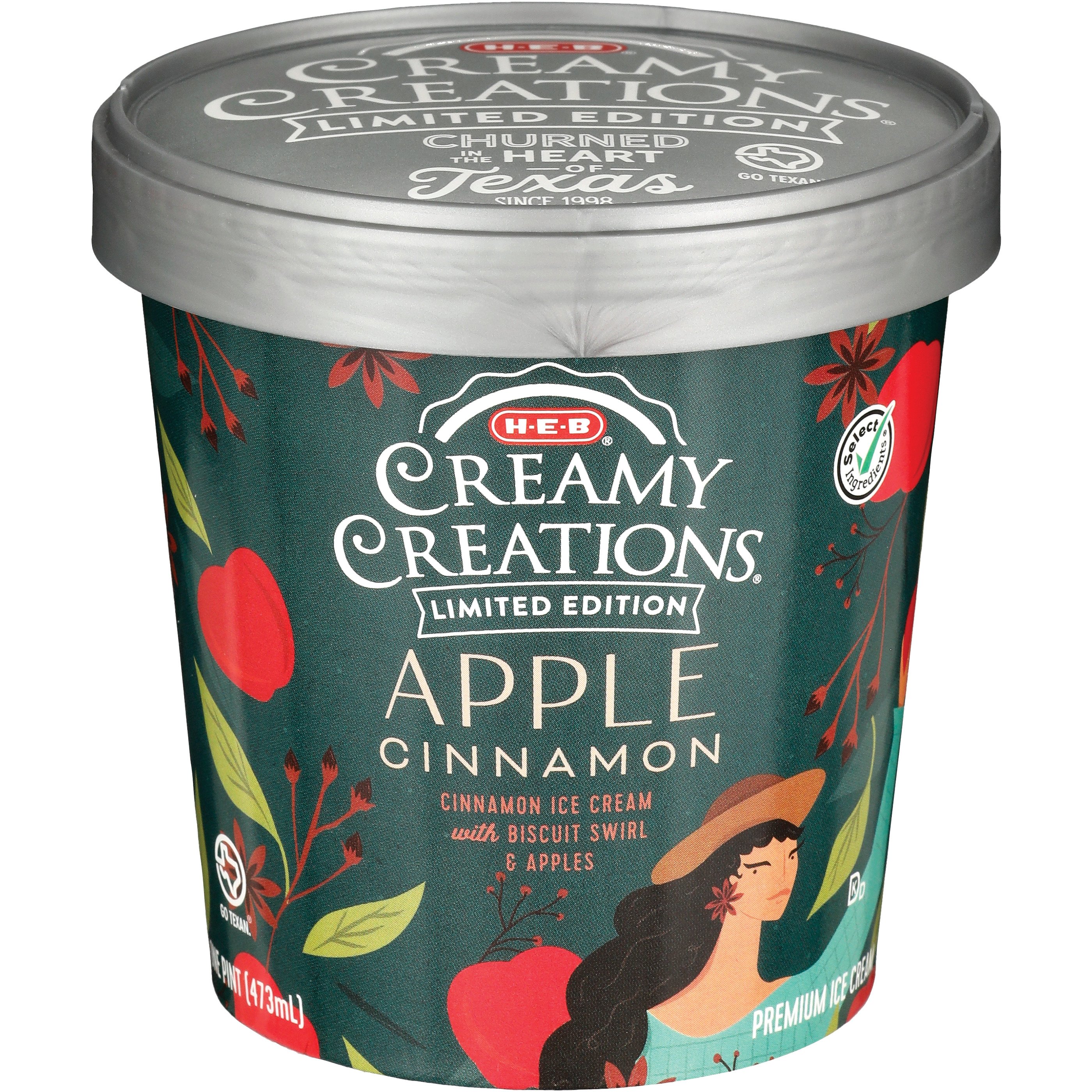 H-E-B Creamy Creations Apple Cinnamon Ice Cream - Shop Ice cream at H-E-B