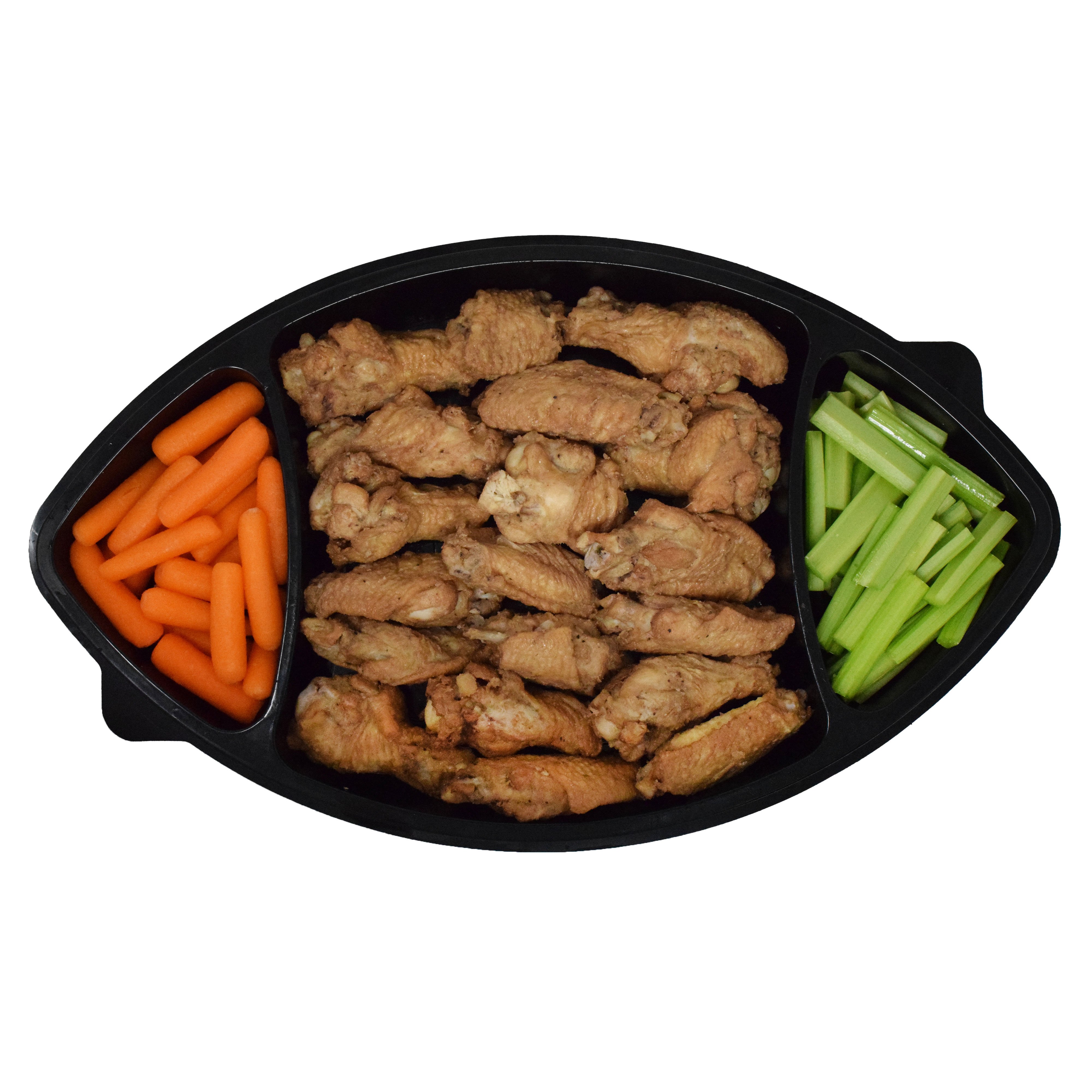 H-E-B Football-Shaped Party Tray - Cold Wings & Veggies - Shop Standard ...