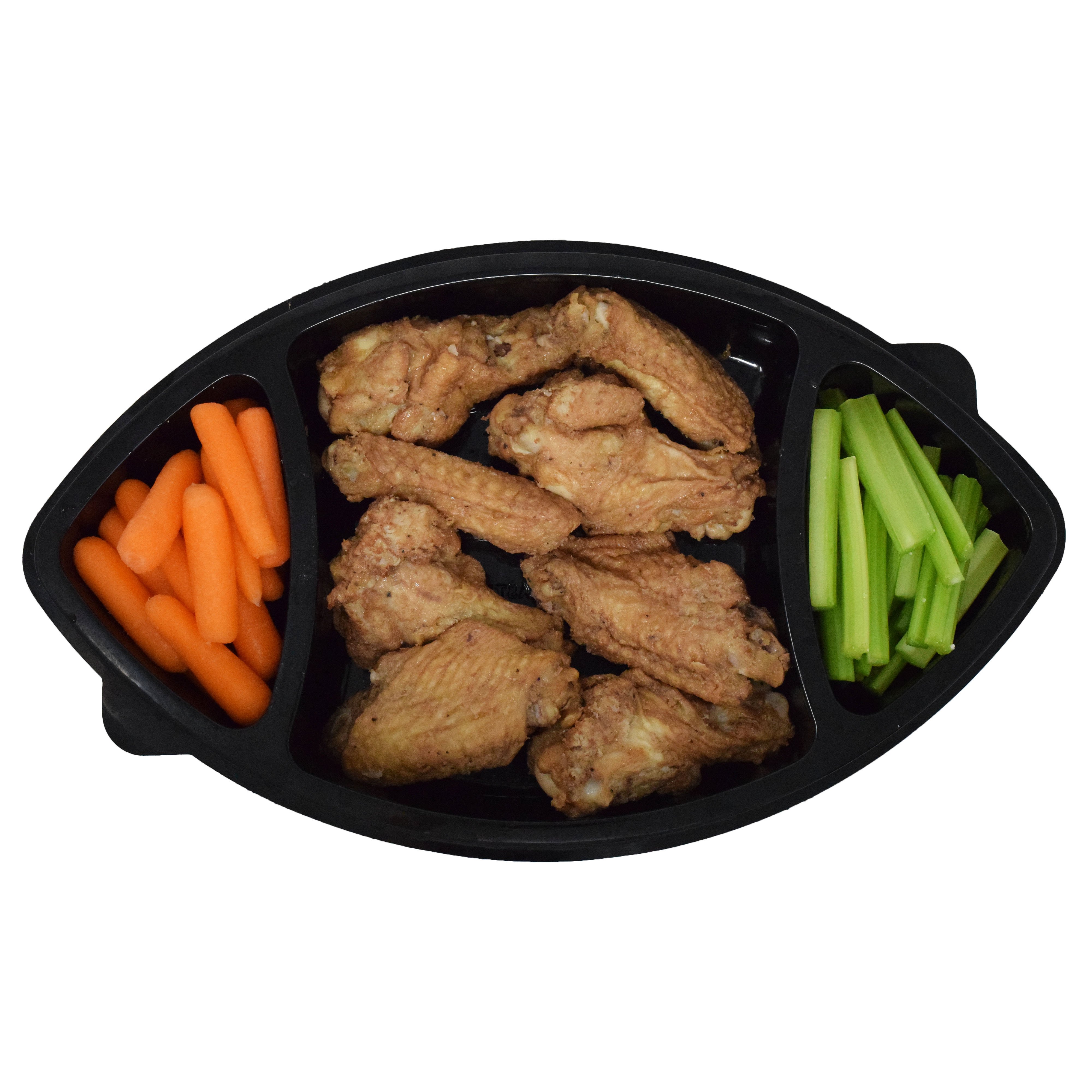 H-E-B Football-Shaped Party Tray - Cold Wings & Veggies - Shop Standard ...