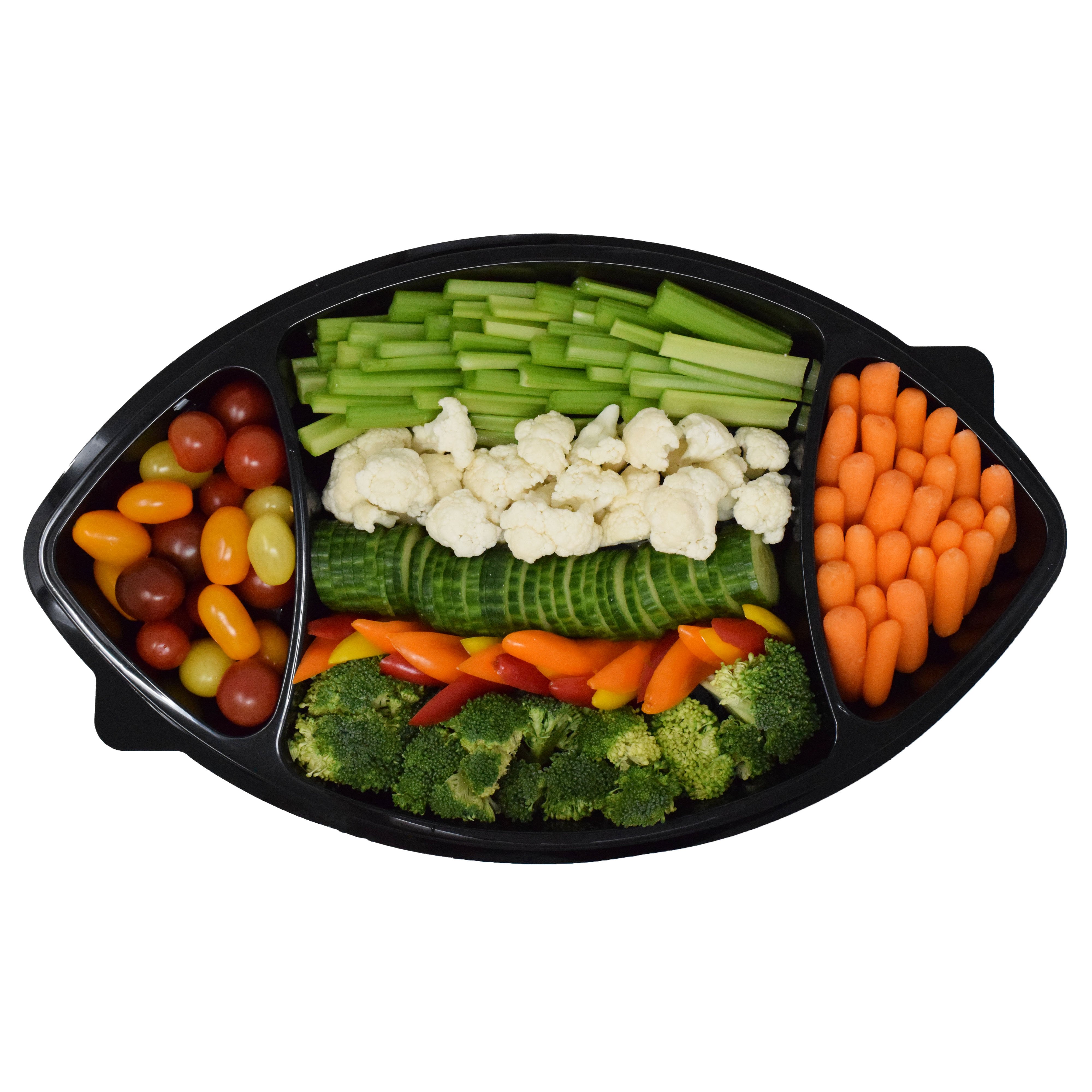 H-E-B Football-Shaped Party Tray - Crudités Veggie - Shop Standard ...