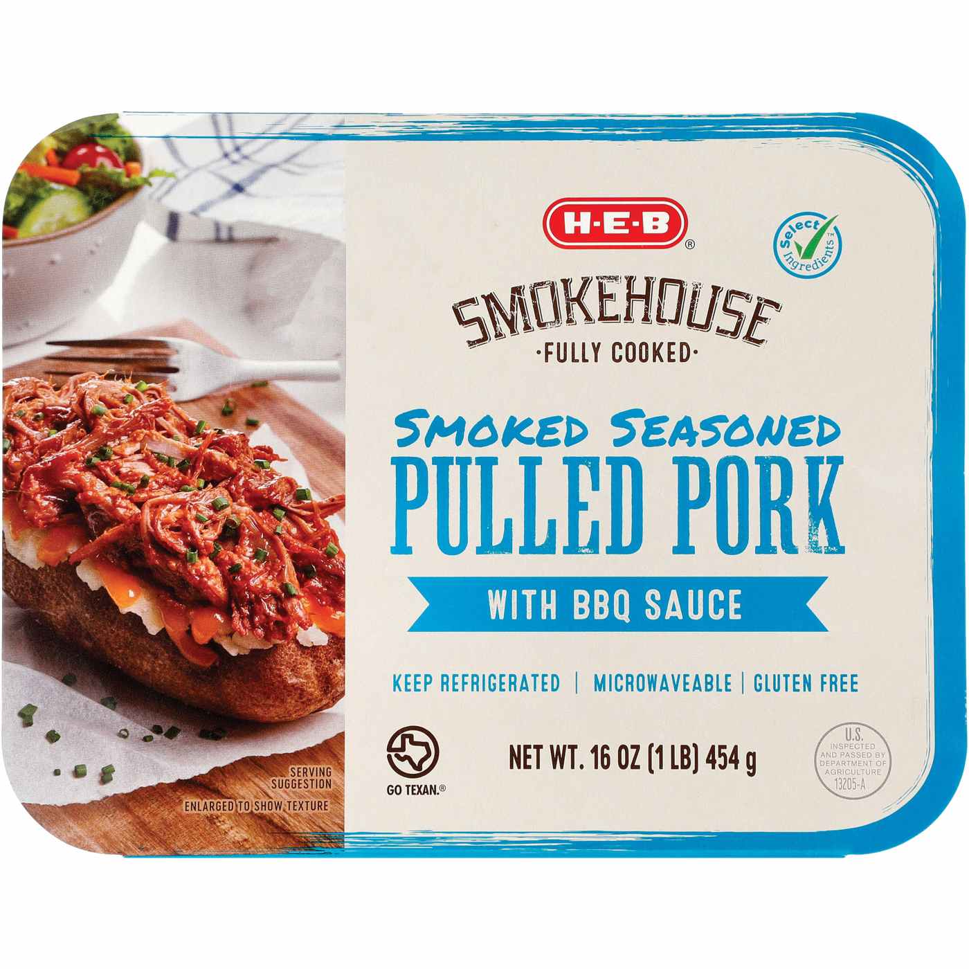 H-E-B Fully Cooked Pulled Pork with BBQ Sauce - Smoked Seasoned - Shop ...