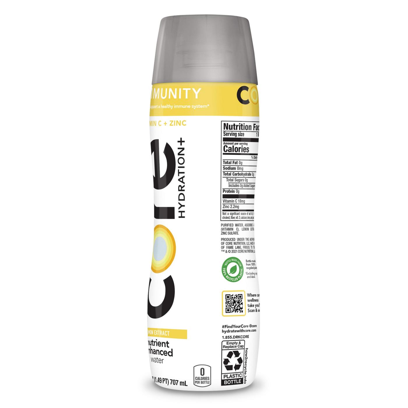 Core Hydration + Immunity Lemon Extract Nutrient Enhanced Water - Shop ...
