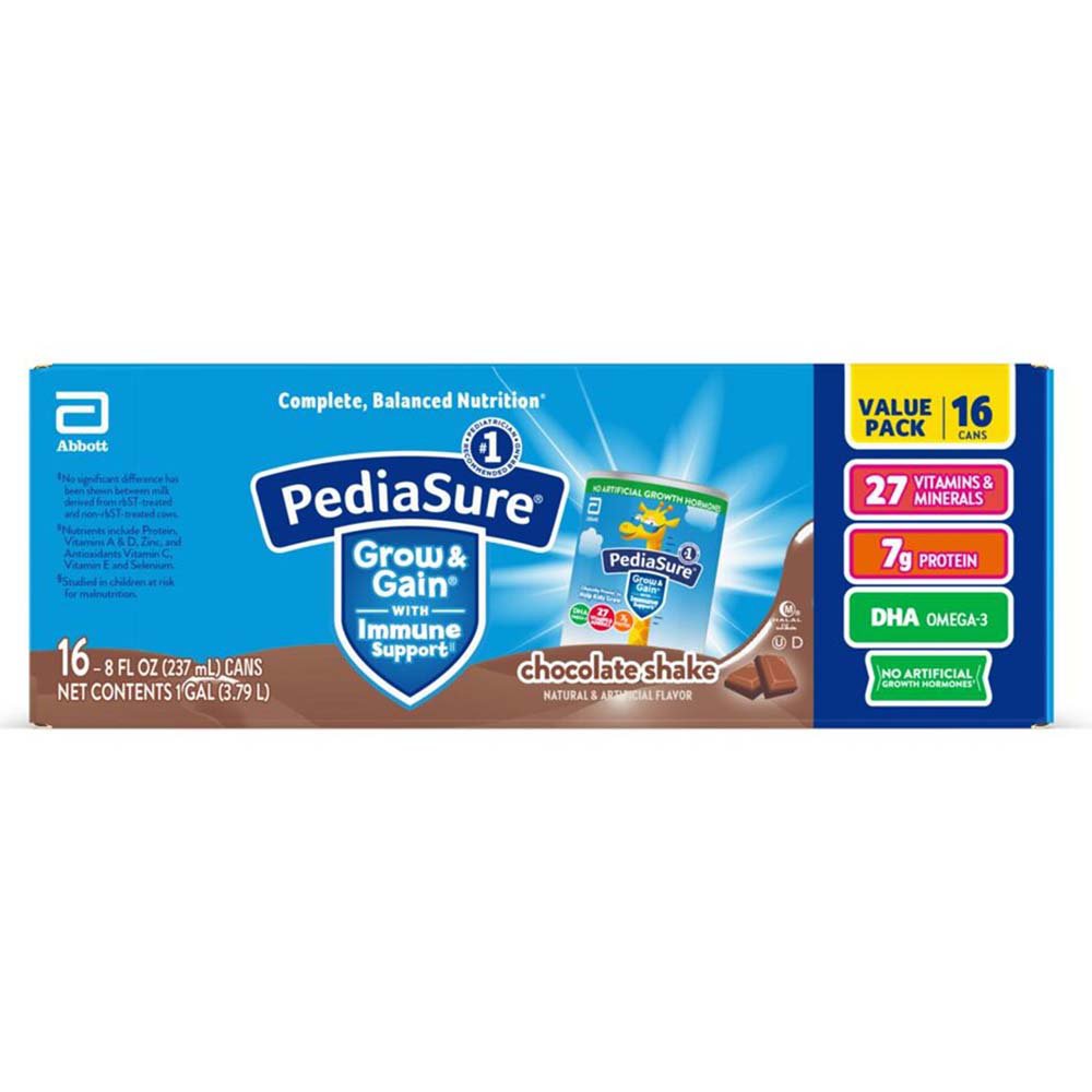 PediaSure Grow & Gain with Immune Support Nutritional Shake - Chocolate ...