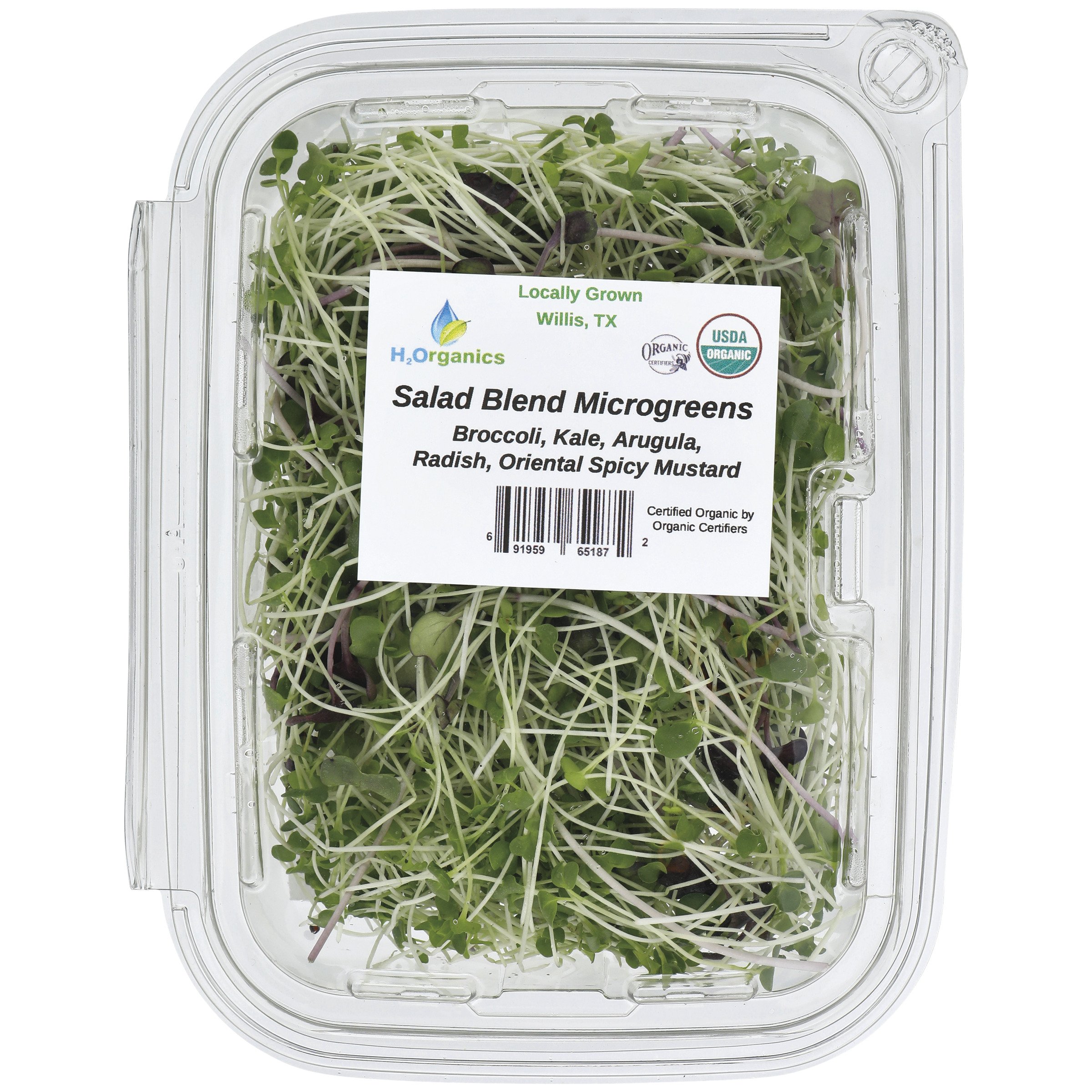 H2Organics Salad Blend Microgreens - Shop Herbs at H-E-B
