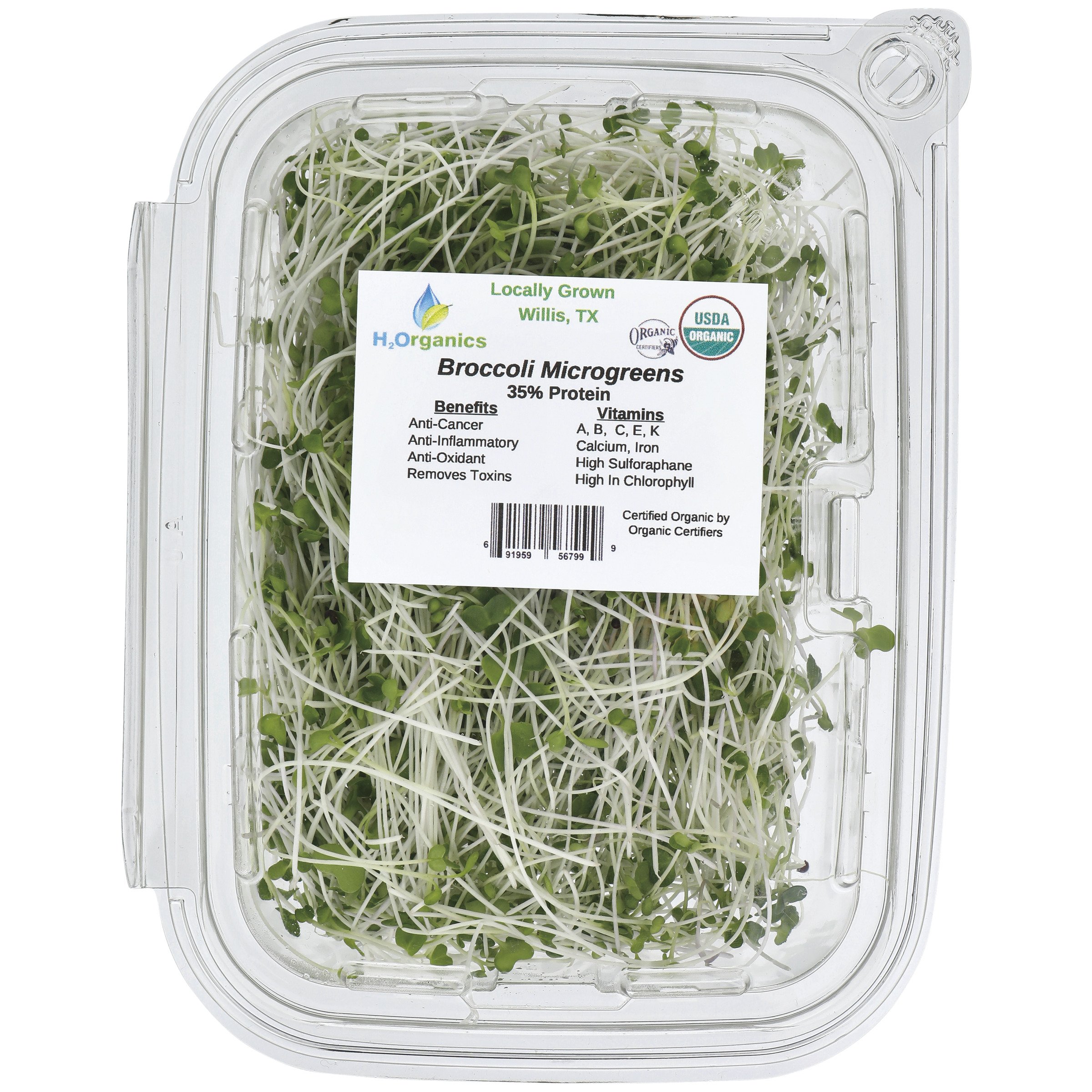 H2Organics Broccoli Microgreens - Shop Herbs at H-E-B
