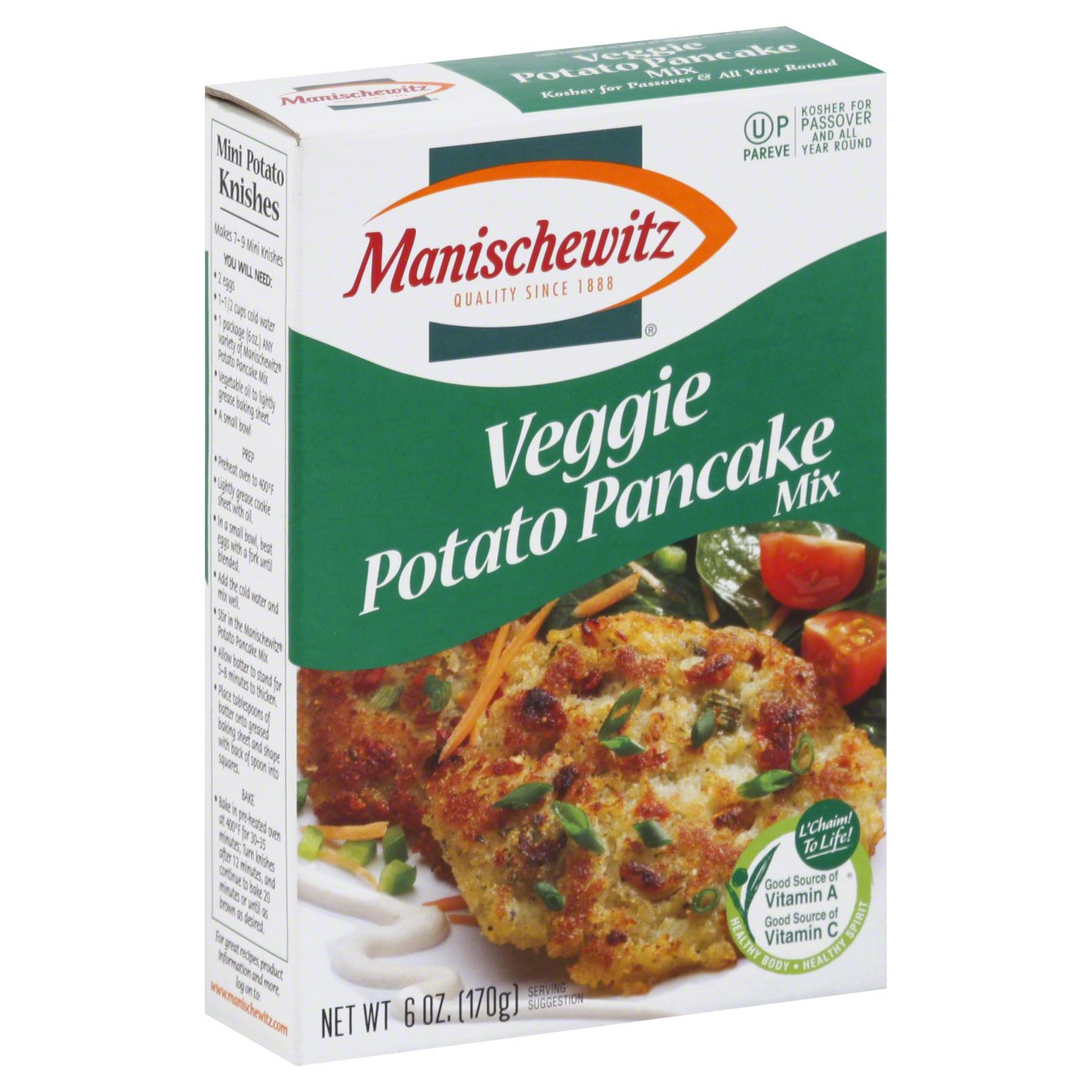 Manischewitz Vegetable Potato Pancake Mix - Shop Pantry meals at H-E-B