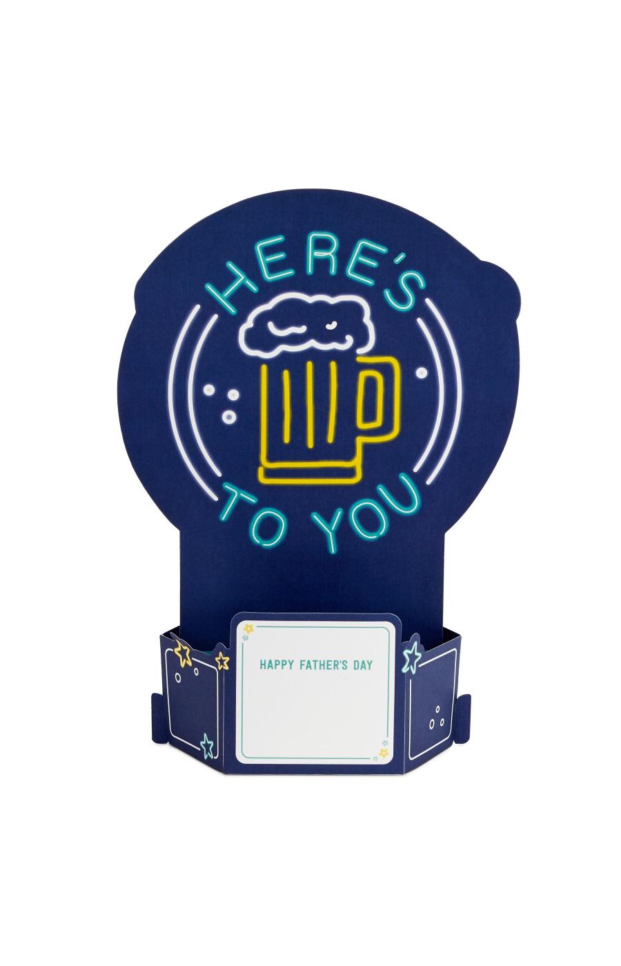 Hallmark Paper Wonder Musical Pop Up Father's Day Card (Light Up Neon ...