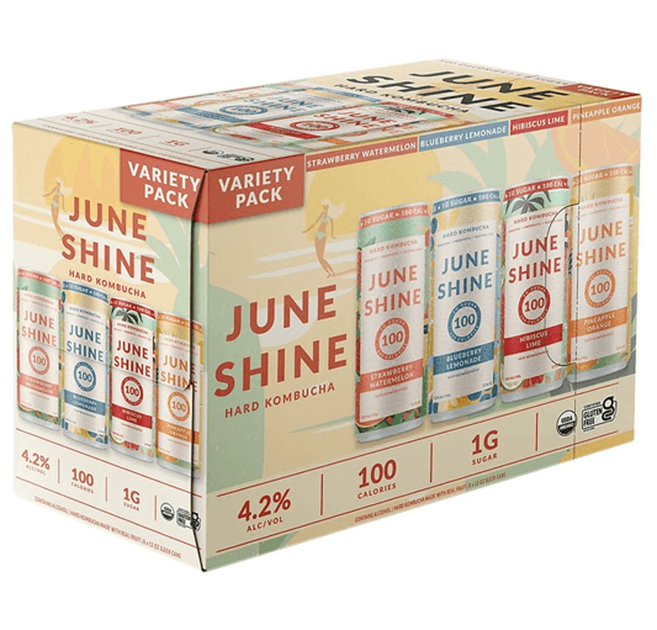 June Shine Hard Kombucha Variety 8 pk Cans - Shop Beer at H-E-B