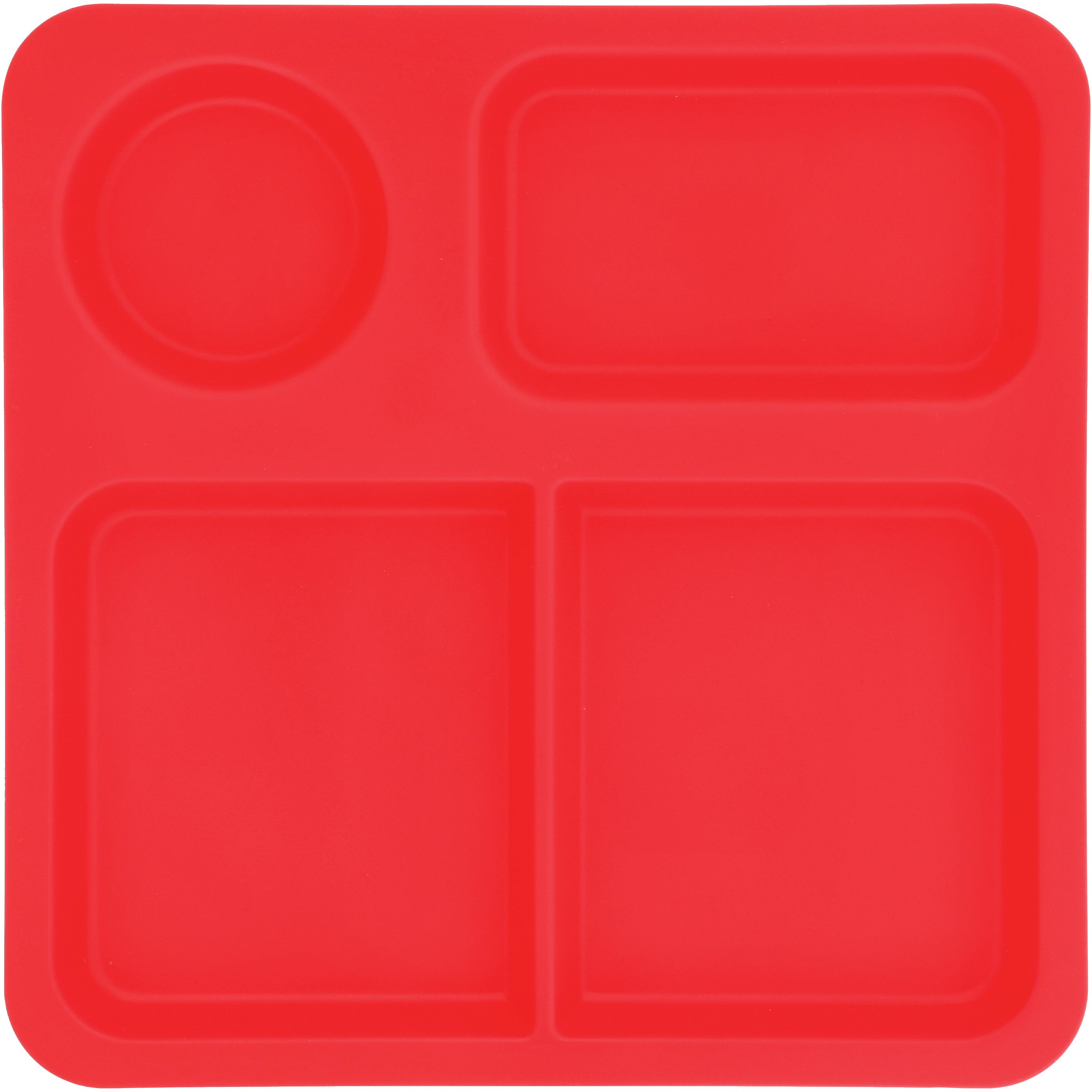 chefstyle Reusable Divided Square Dinner Plate - Red - Shop Plates at H-E-B