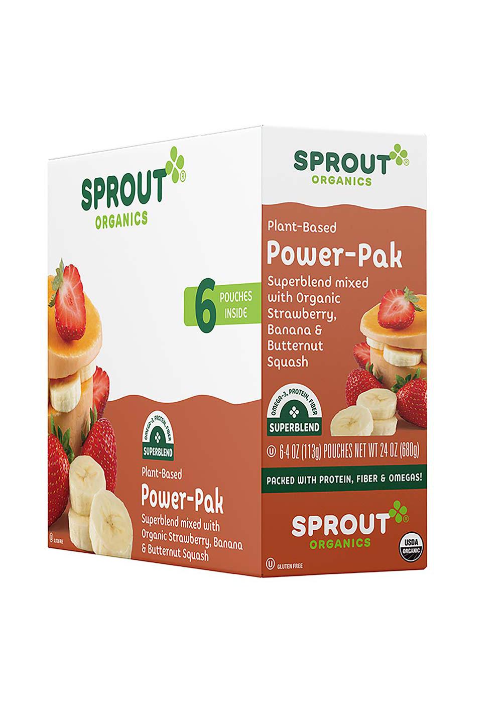 Sprout Organics Power-Pak Pouches - Strawberry Banana & Butternut ...
