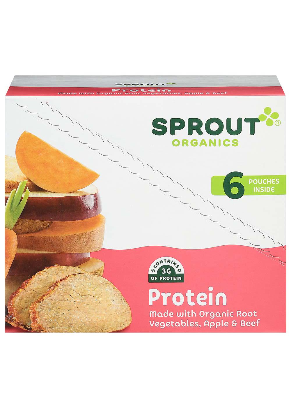 Sprout Organics Protein Pouches - Root Vegetables Apple & Beef - Shop ...