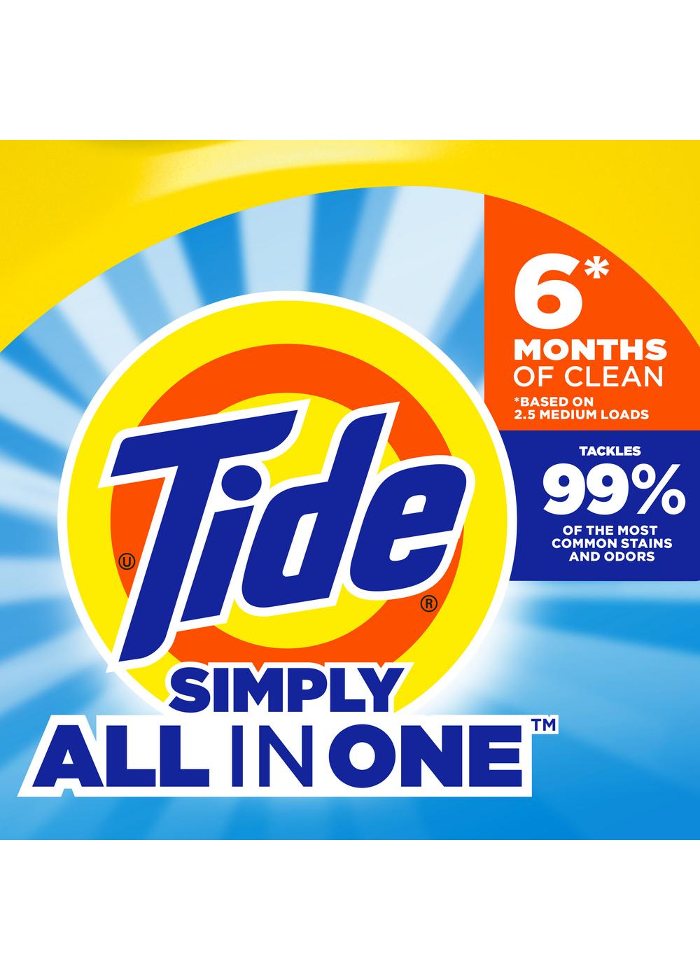 Tide Simply Clean & Fresh HE Liquid Laundry Detergent, 114 Loads ...