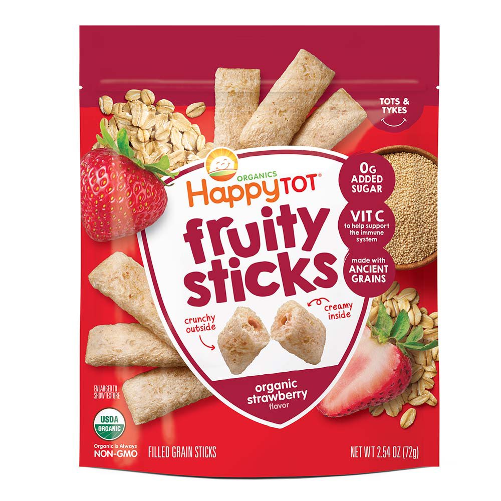 Happy Tot Organics Fruity Sticks - Strawberry - Shop Toddler food at H-E-B