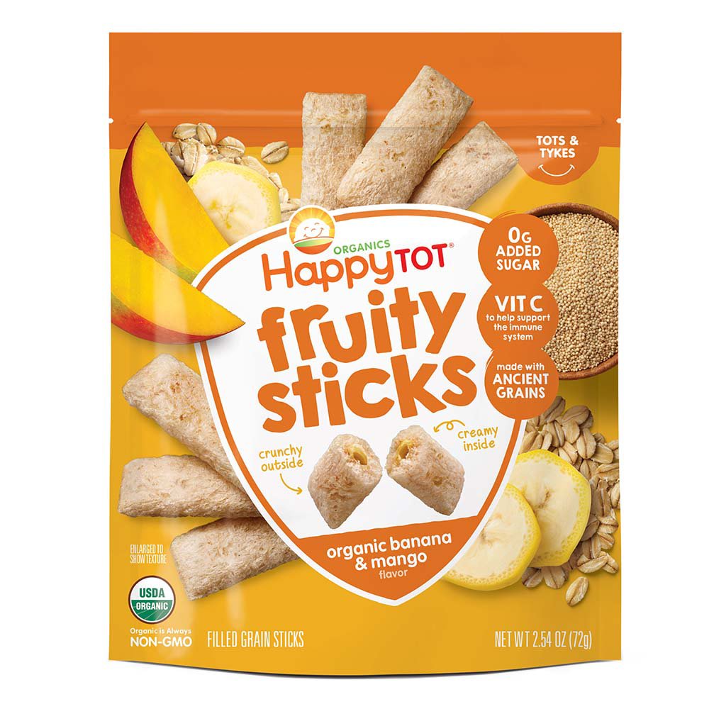 Happy Tot Organics Fruity Sticks - Banana & Mango - Shop Toddler food ...