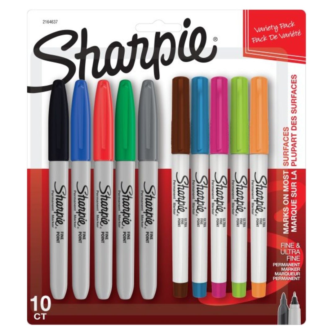 Sharpie Fine & Ultra Fine Tip Permanent Markers - Assorted Ink - Shop ...