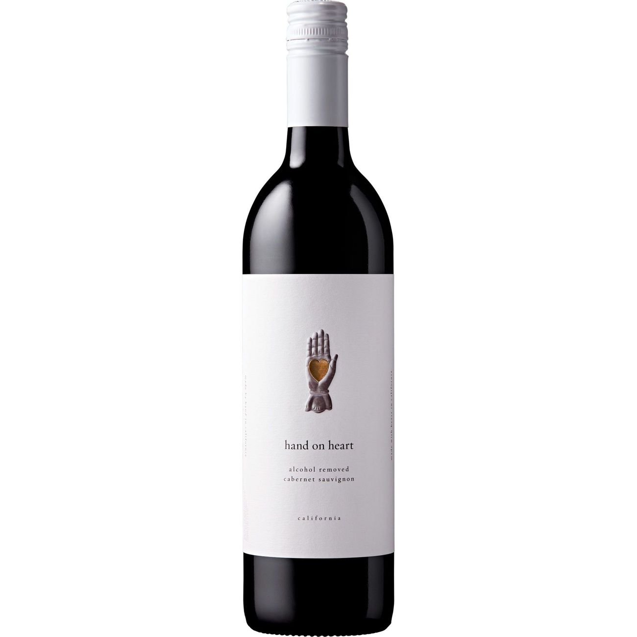 Hand On Heart Non Alcoholic Cabernet Sauvignon California Red Wine ...