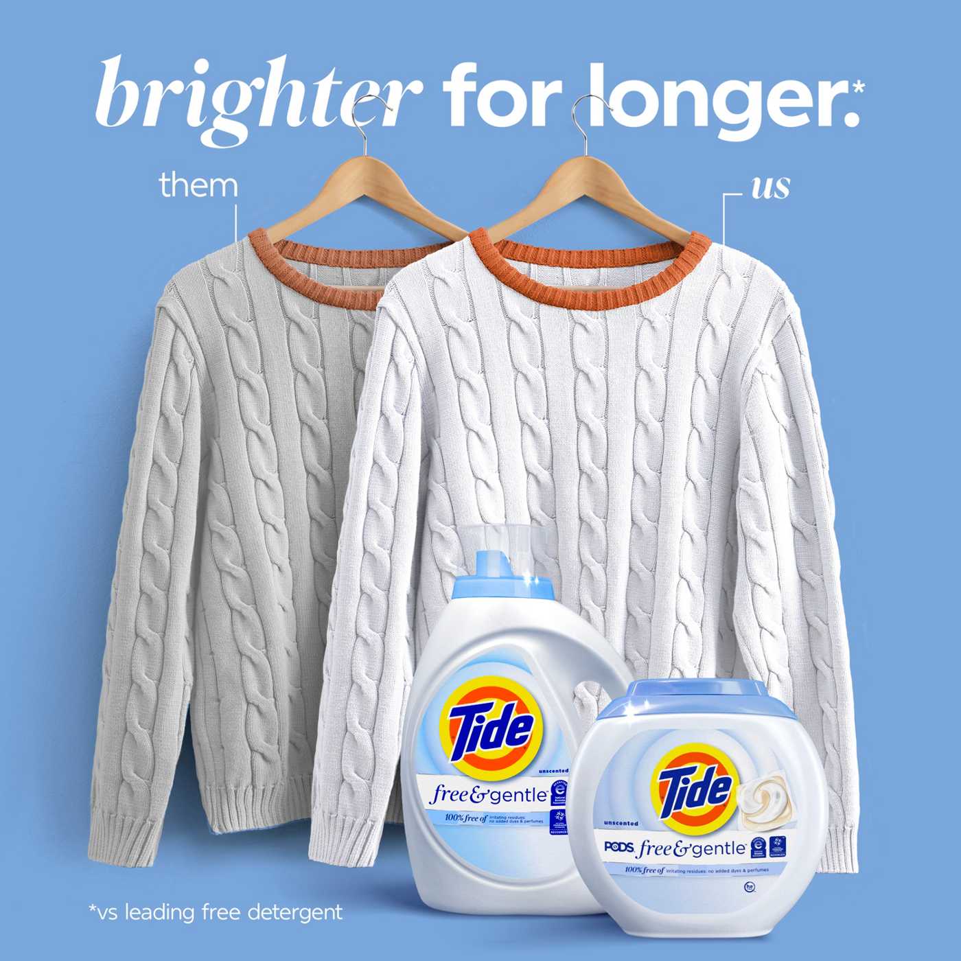Tide Free & Gentle HE Turbo Clean Liquid Laundry Detergent, 100 Loads ...