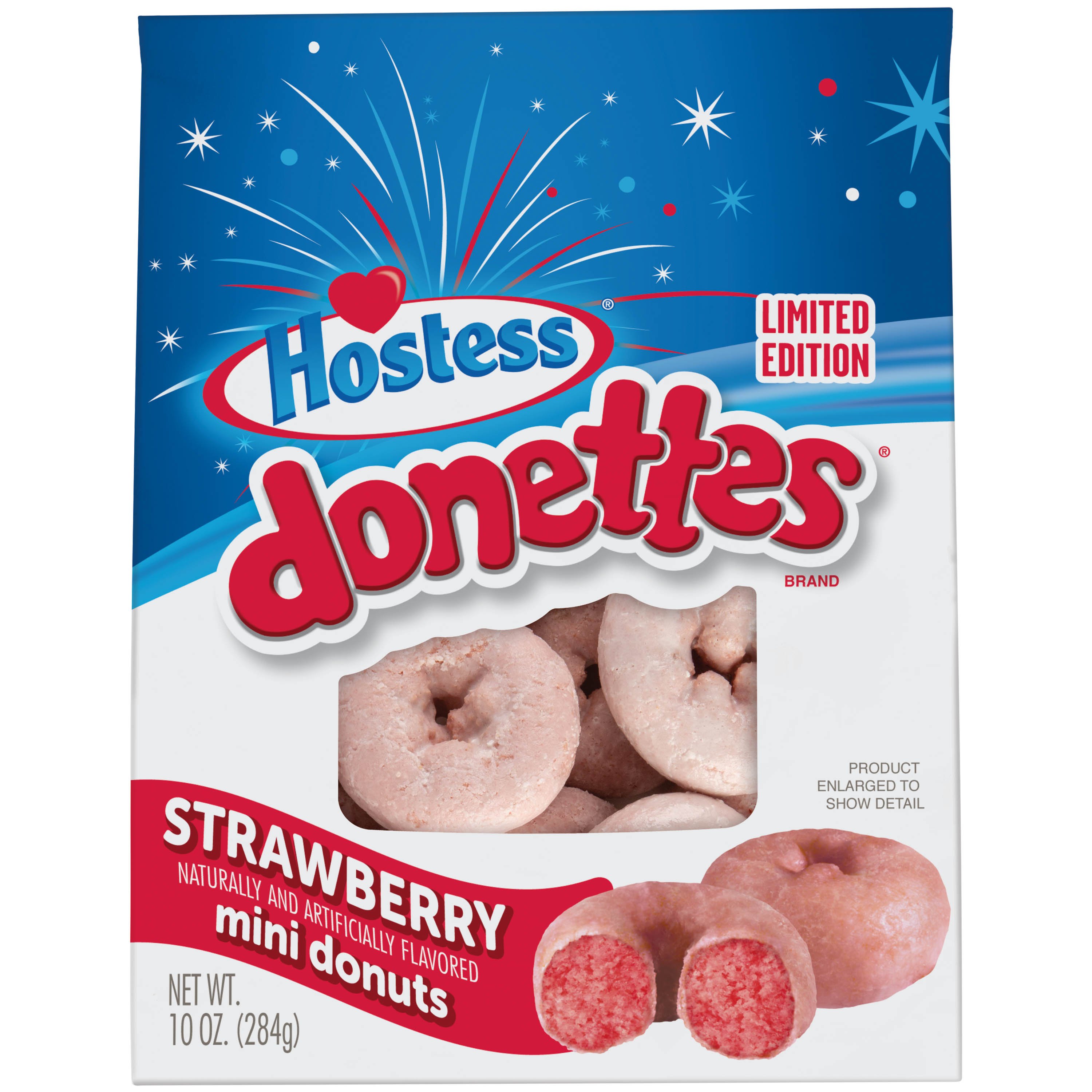 Hostess Donettes Strawberry Mini Donuts - Shop Snack cakes at H-E-B