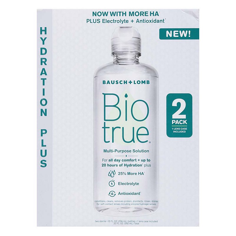 Bausch & Lomb Biotrue Hydration Plus Contact Lens Solution, Multi ... Bausch & Lomb Biotrue Hydration Plus Contact Lens Solution, Multi ...