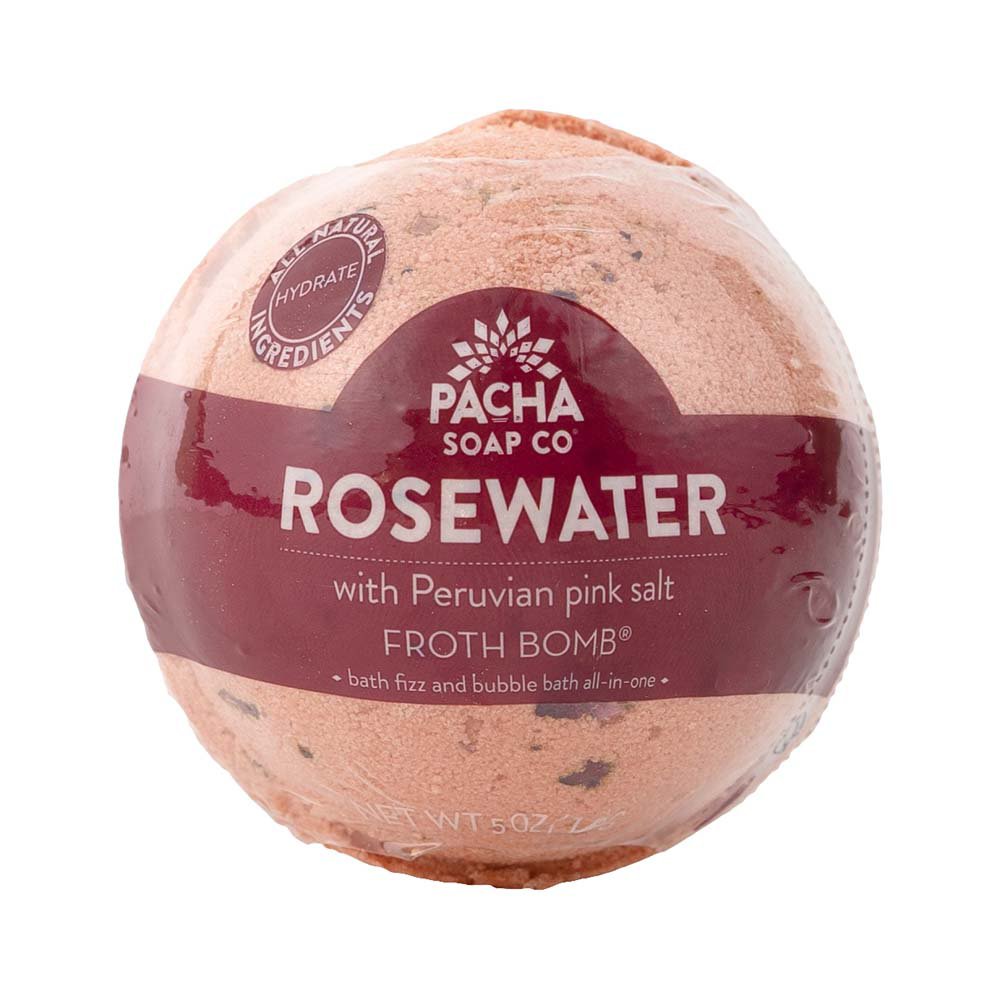 Pacha Soap Co. Froth Bomb Rosewater - Shop Bubble Bath & Salts at H-E-B