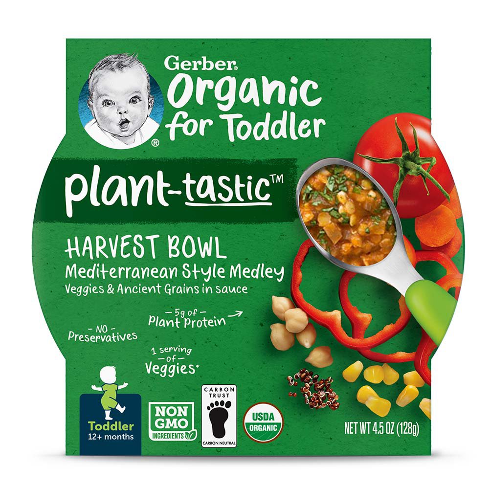 Gerber Organic for Toddler Harvest Bowl - Mediterranean Style Medley ...