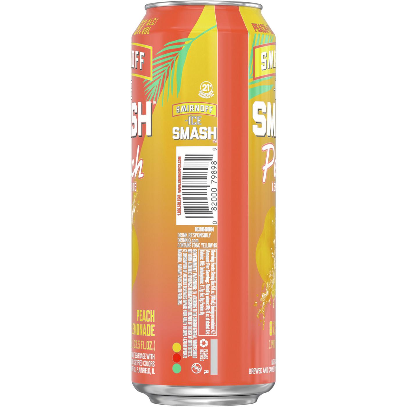Smirnoff Ice Smash Peach Lemonade - Shop Malt Beverages & Coolers at H-E-B