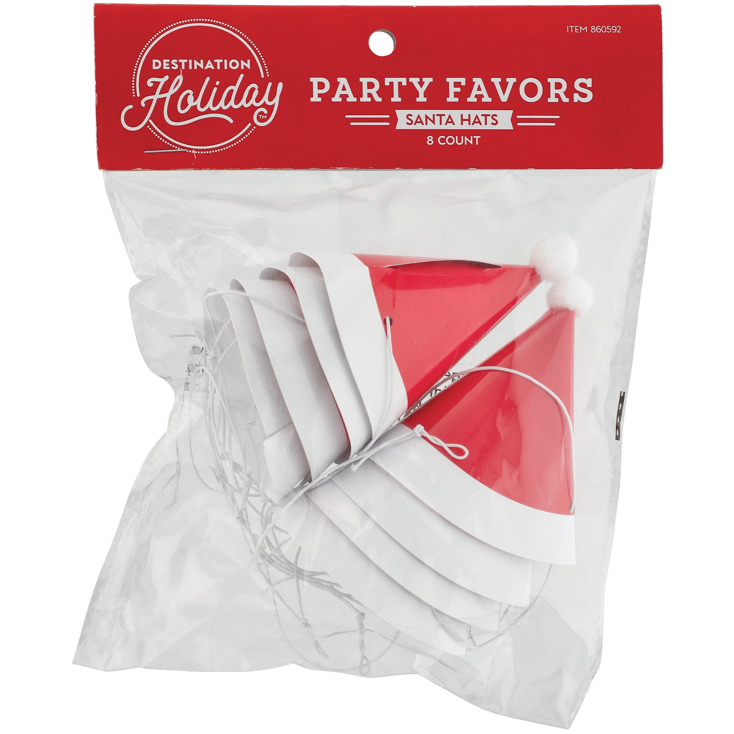 Destination Holiday Mini Santa Hats - Shop Favors at H-E-B