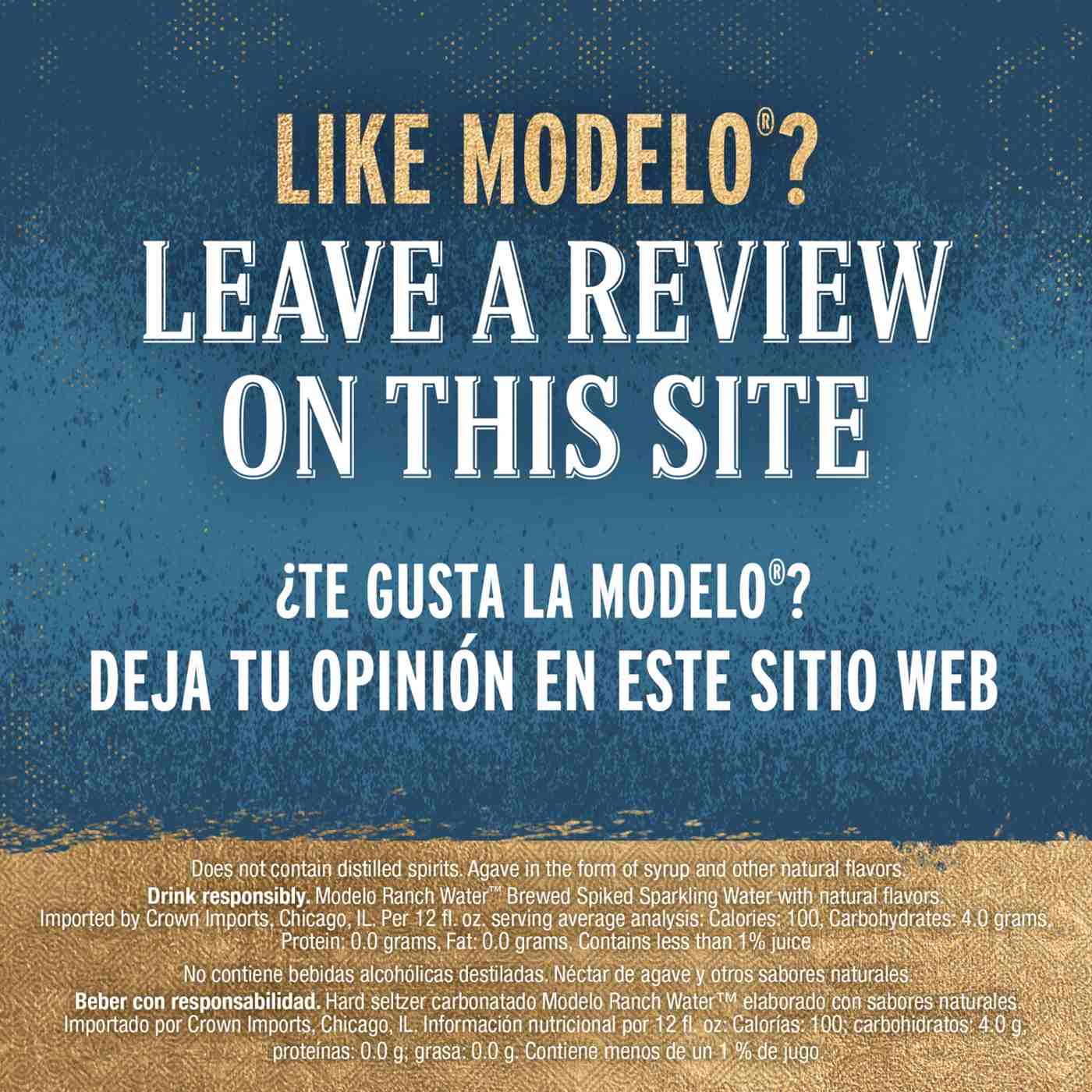 Modelo Ranch Water Spiked Sparkling Water 24 oz Can - Shop Beer at H-E-B