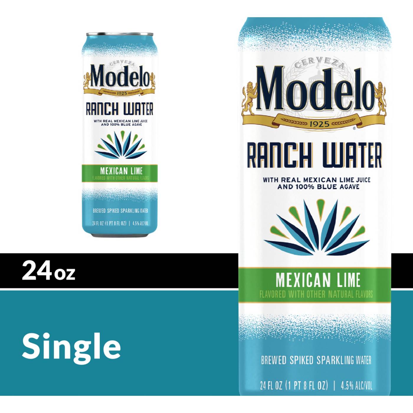 Modelo Ranch Water Spiked Sparkling Water 24 oz Can - Shop Beer at H-E-B