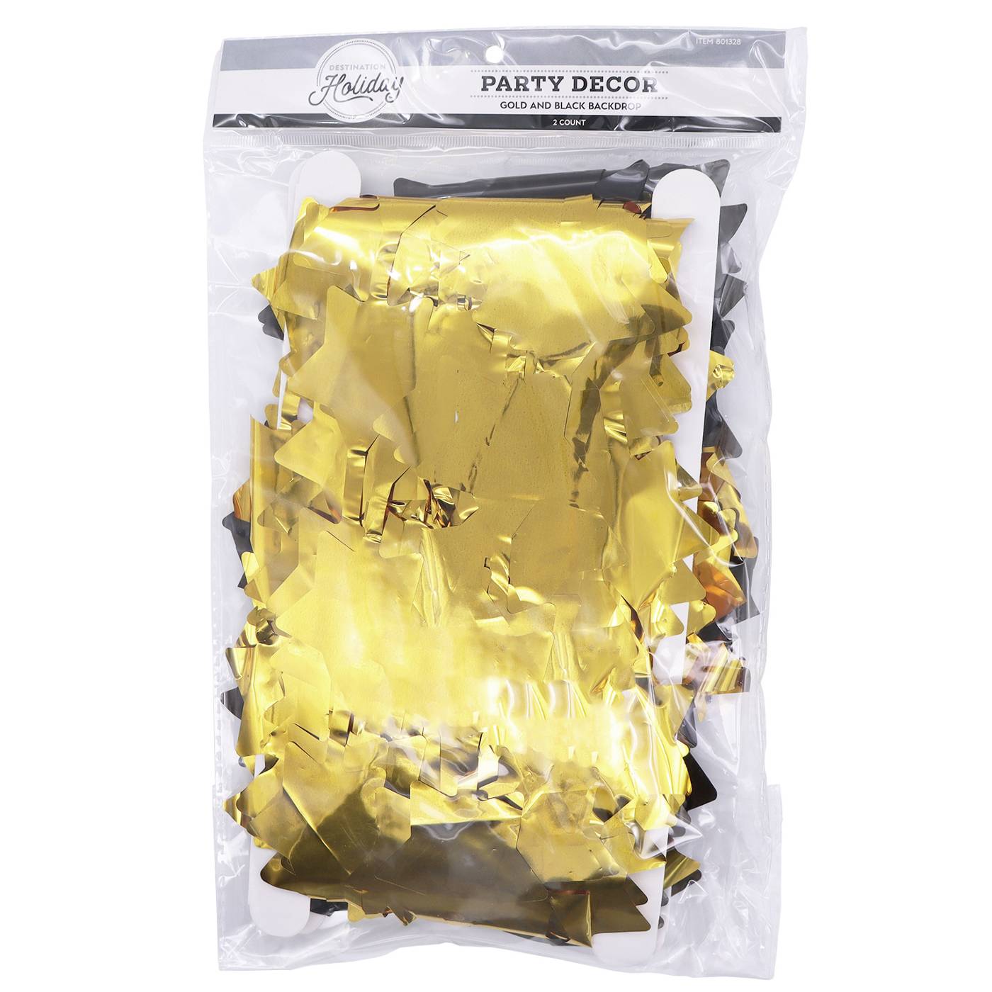 Destination Holiday New Years Stars Backdrop - Gold & Black - Shop ...