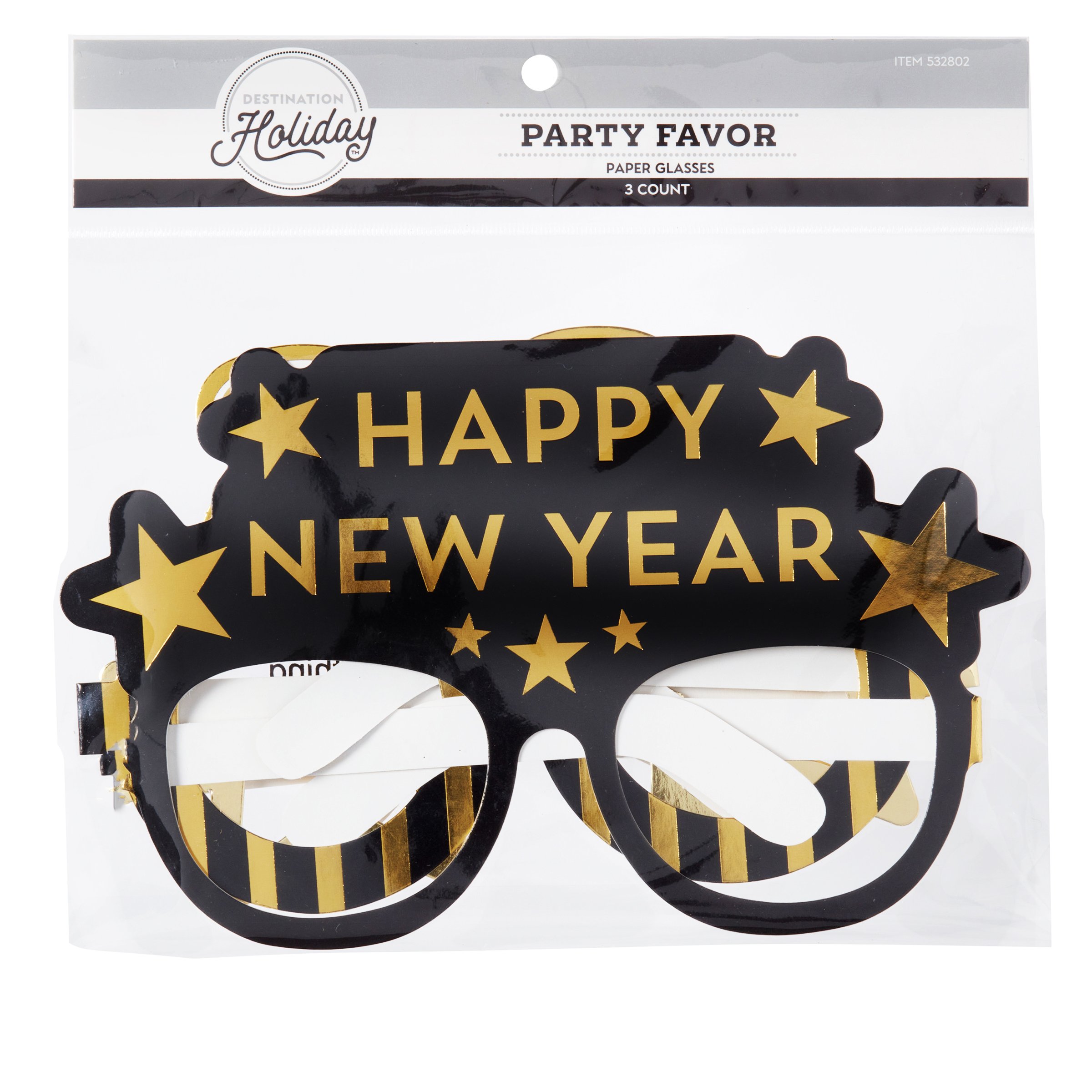 Destination Holiday New Year Assorted Paper Party Glasses - Shop Favors ...