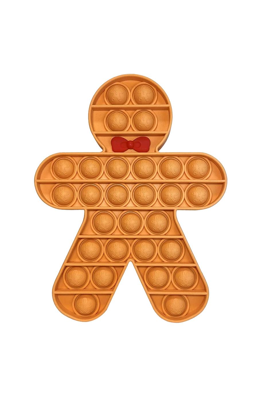 DGL Toys Gingerbread Man Shape Holiday Push Pop Fidget - Shop Spinners ...
