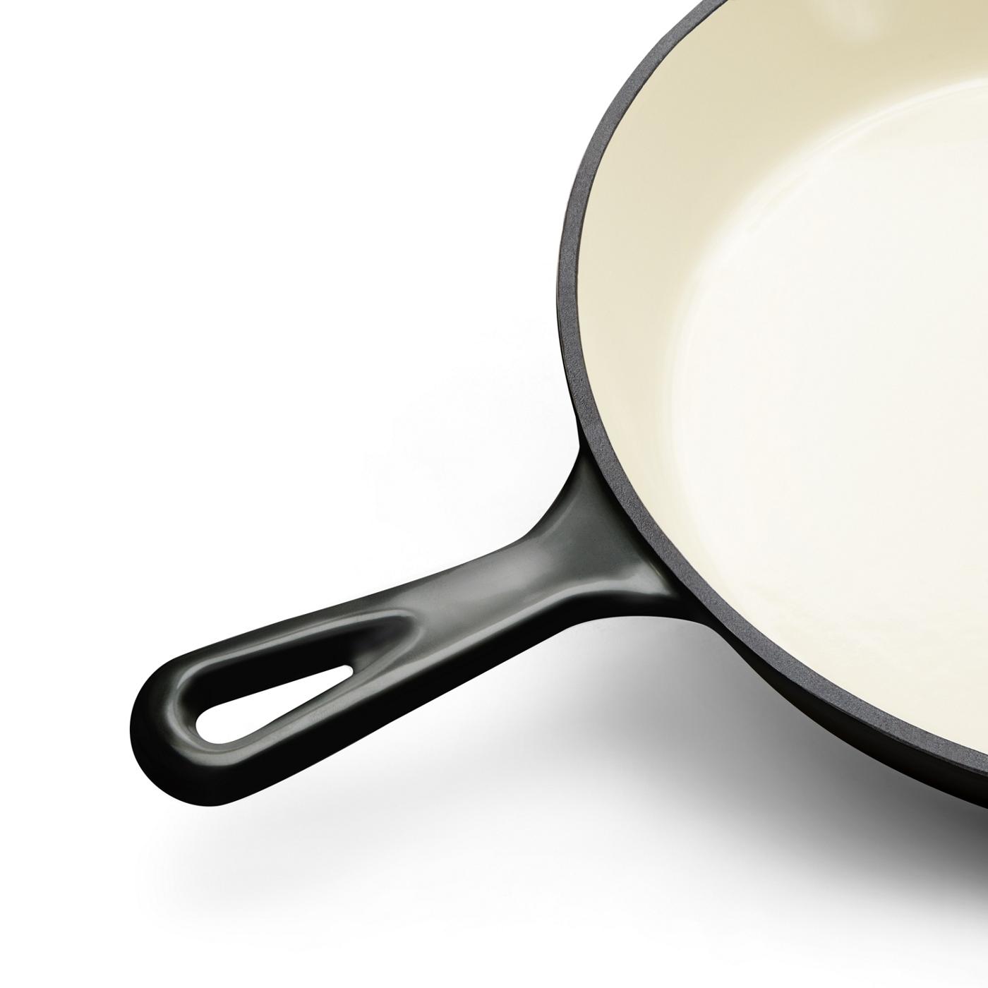 Kitchen & Table by H-E-B Enameled Cast Iron Skillet - Classic Black ...