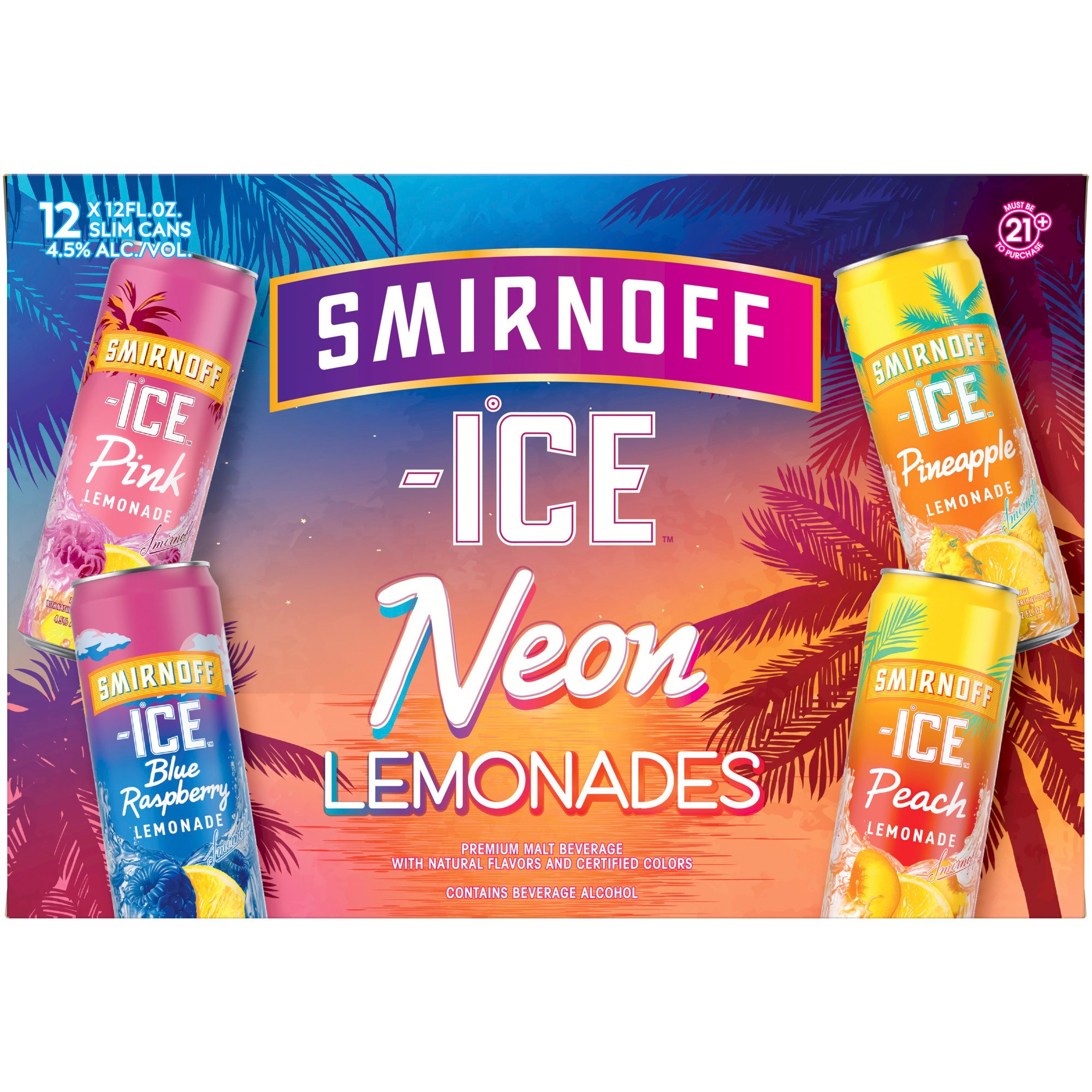Smirnoff Ice Neon Lemonades - Shop Malt beverages & coolers at H-E-B