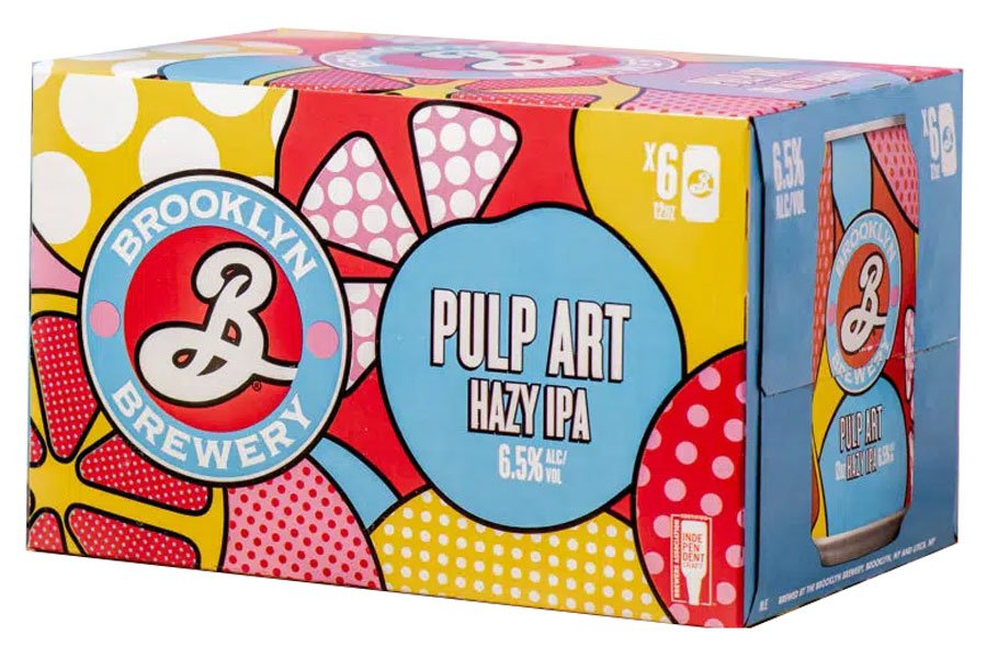 Brooklyn Brewery Pulp Art Hazy Imperial IPA 6 pk Cans - Shop Beer at H-E-B