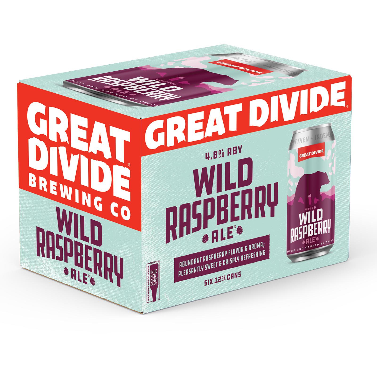 Great Divide Wild Raspberry Ale Beer 12 oz Cans - Shop Beer at H-E-B