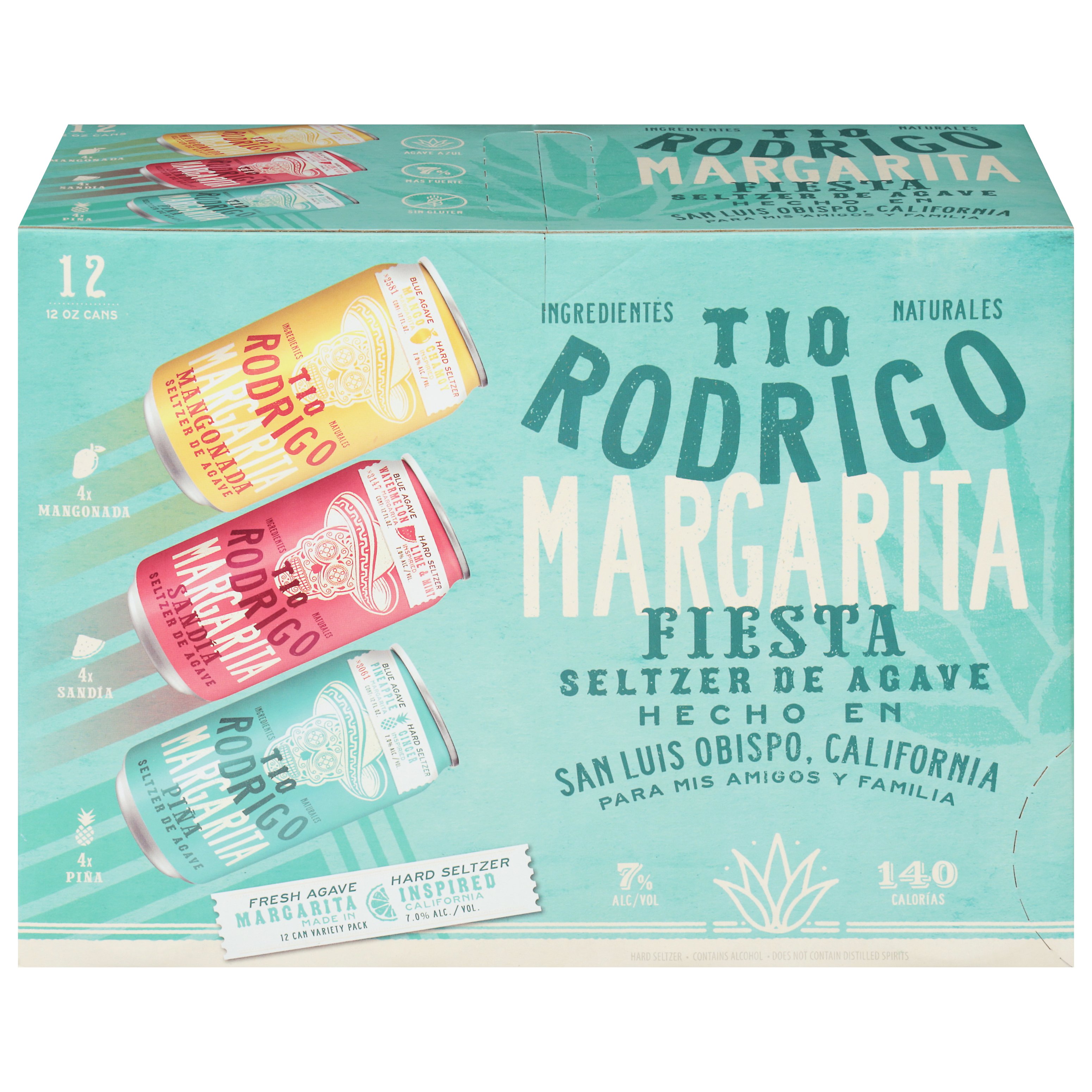 Tio Rodrigo Margarita Fiesta Hard Seltzer Variety Pack - Shop Malt ...
