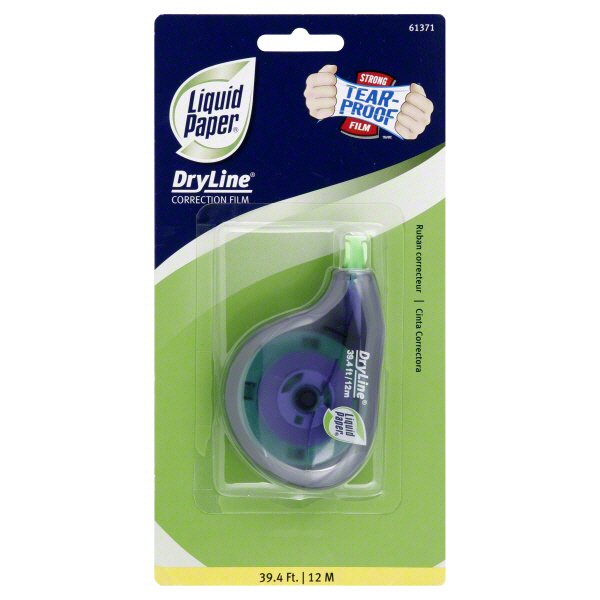 Paper Mate Liquid Paper DryLine Correction Tape - Shop Erasers & ink ...