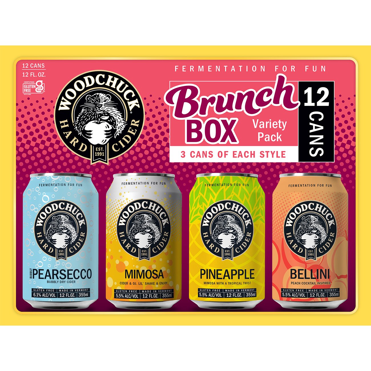 Woodchuck Brunch Box Hard Cider Variety 12 pk Cans - Shop Hard cider at ...
