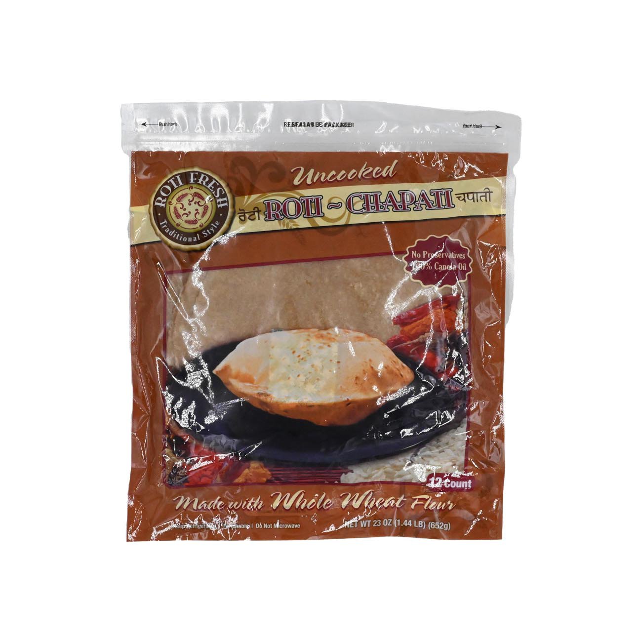 Roti Fresh Uncooked Chapati - Shop Biscuit & cookie dough at H-E-B