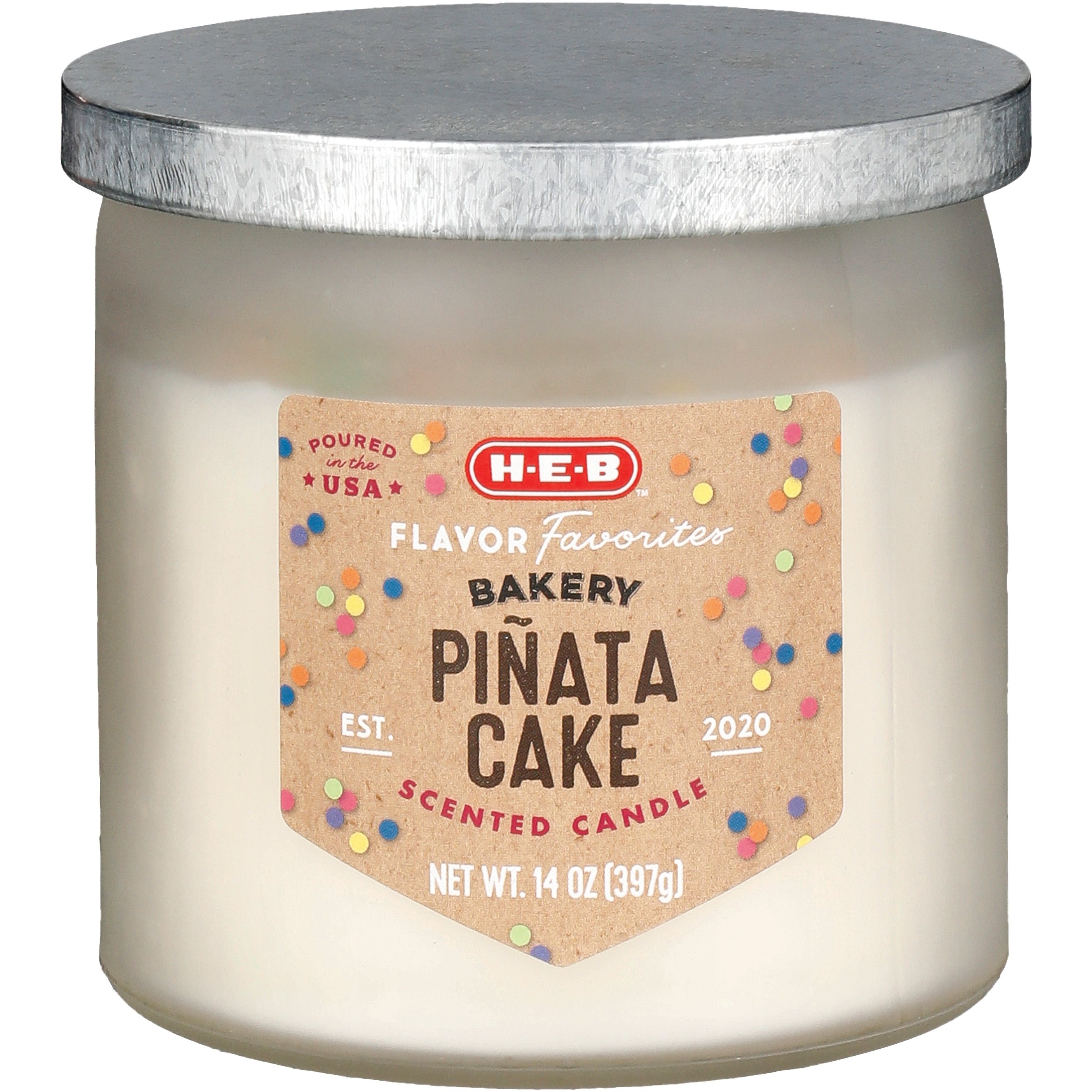 H-E-B Flavor Favorites Bakery Pinata Cake Scented Candle - Shop Candles ...