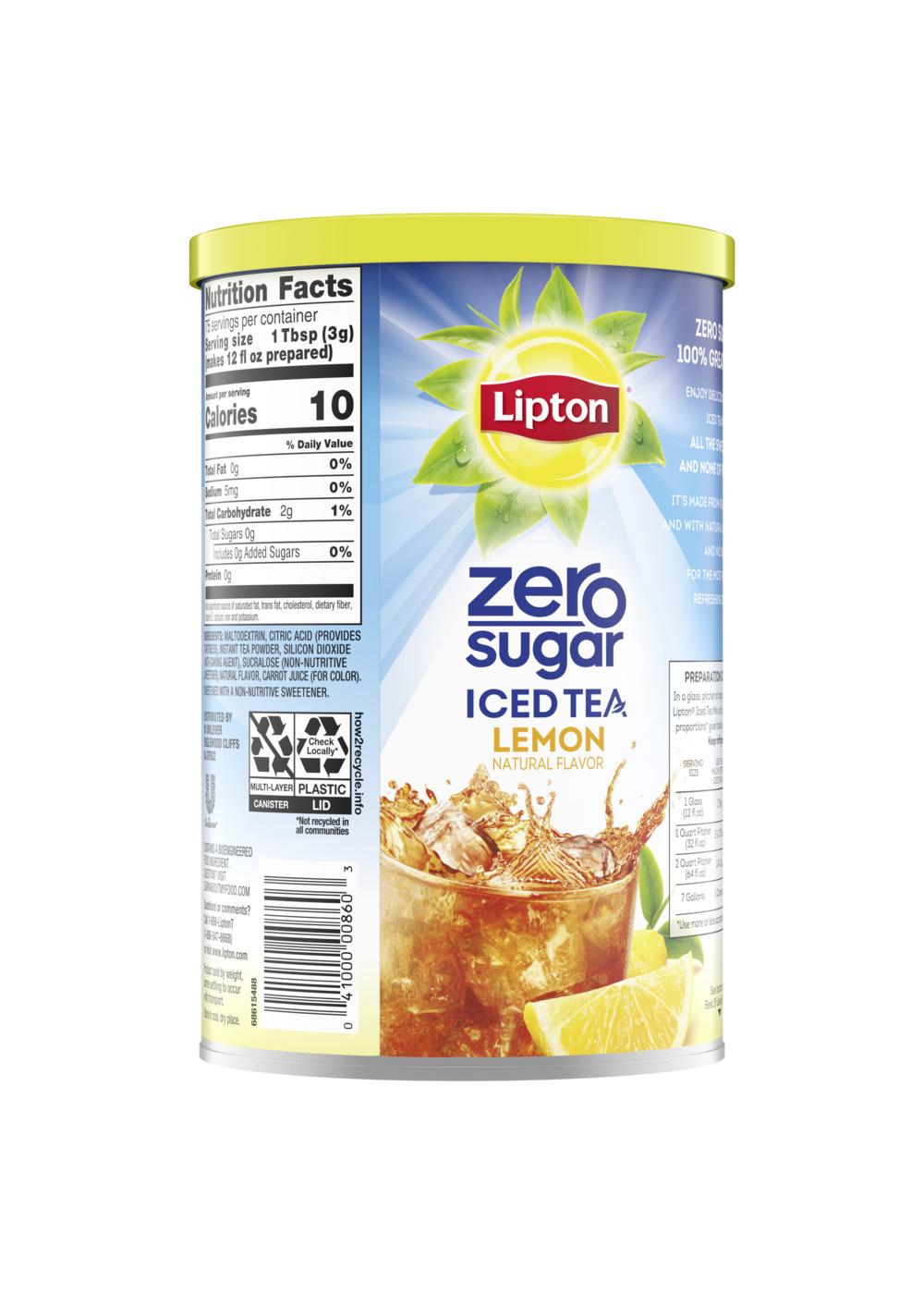 Lipton Zero Sugar Lemon Iced Tea Mix - Shop Tea at H-E-B