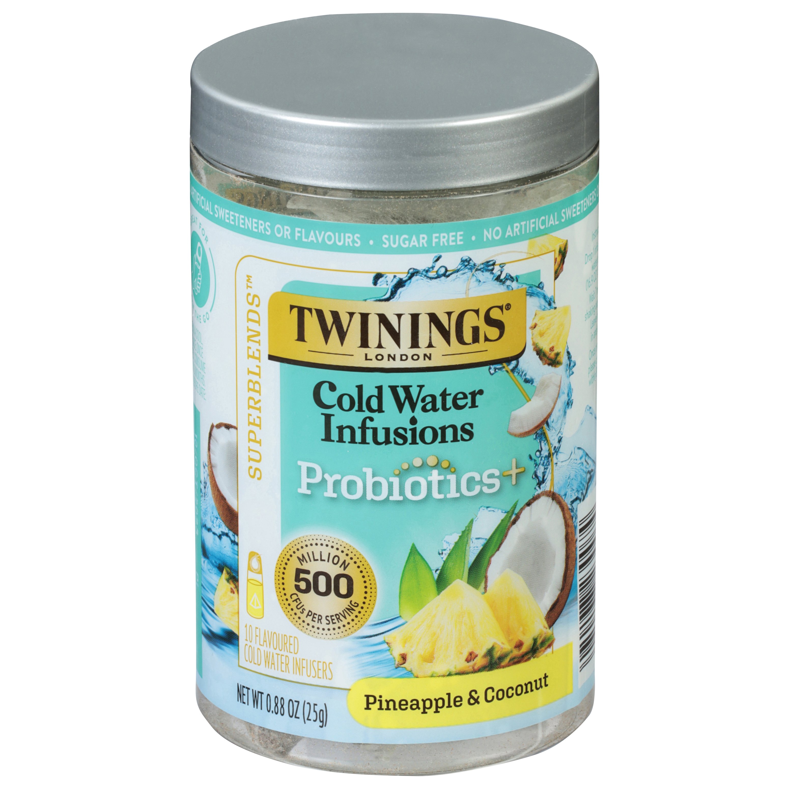 Twinings Cold Water Infusion Probiotics Pineapple Coconut - Shop Tea at ...