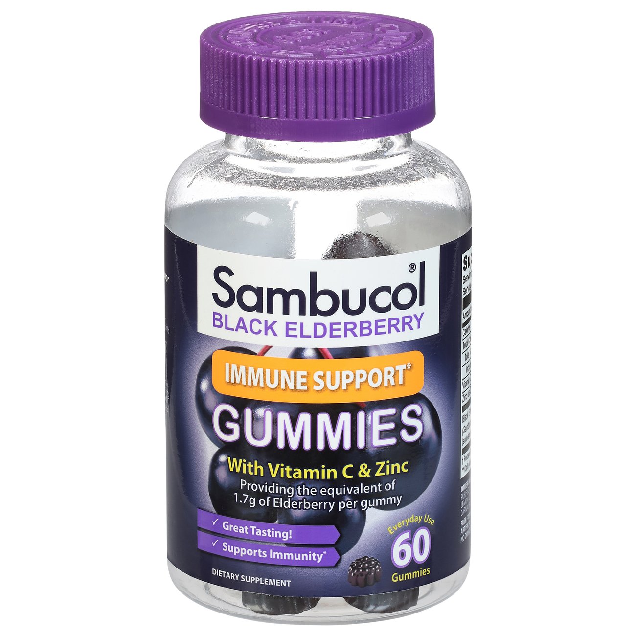 Sambucol Black Elderberry Immune Support Gummies - Shop Herbs ...