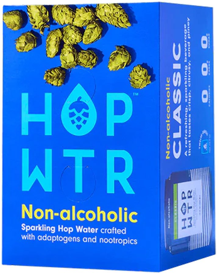 HOP WTR Non Alcoholic Classic Sparkling Hop Water Craft Beer 6 pk Cans ...