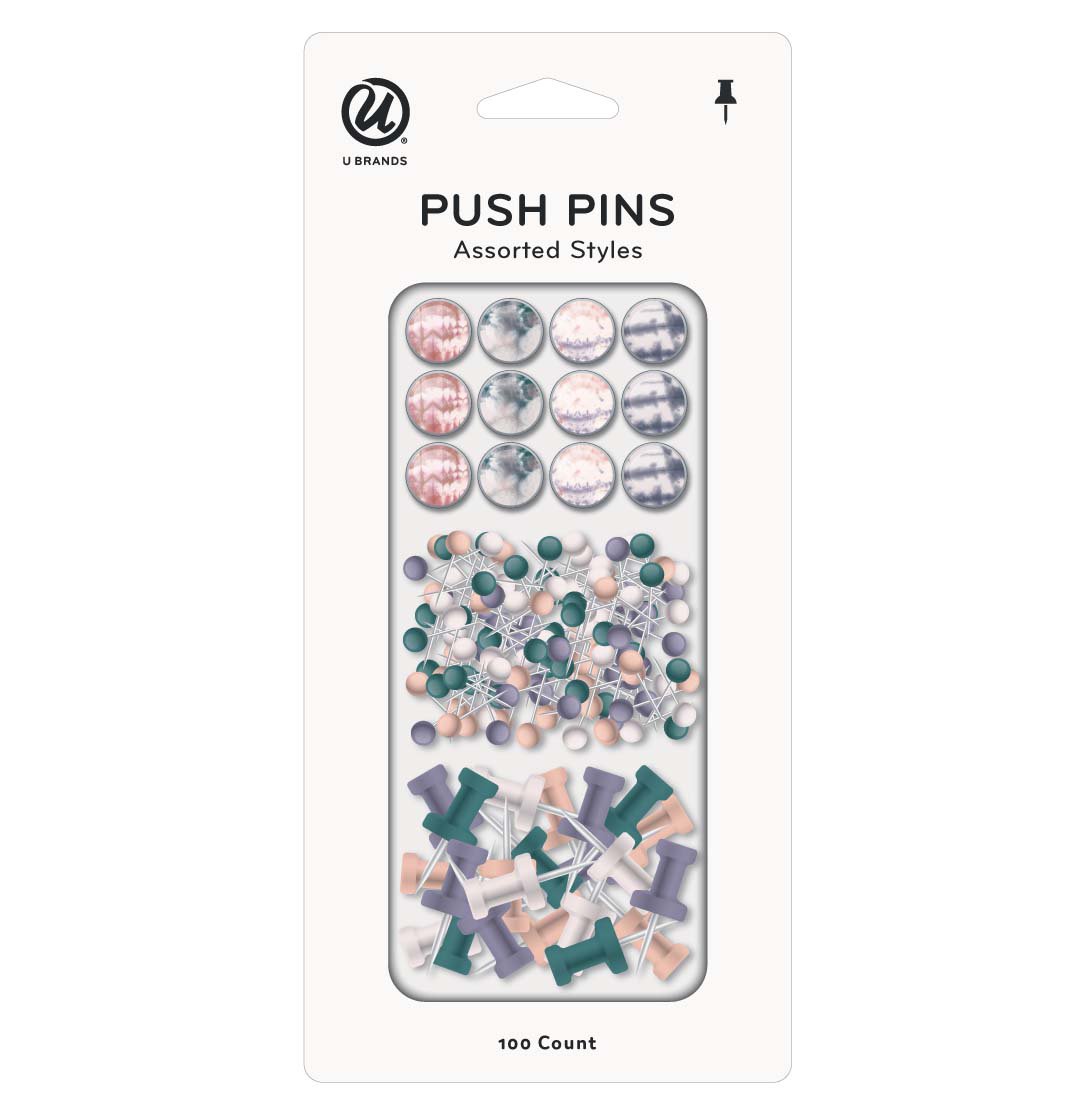 U Brands Push Pins – Soft Fashion Dye - Shop Tools & equipment at H-E-B