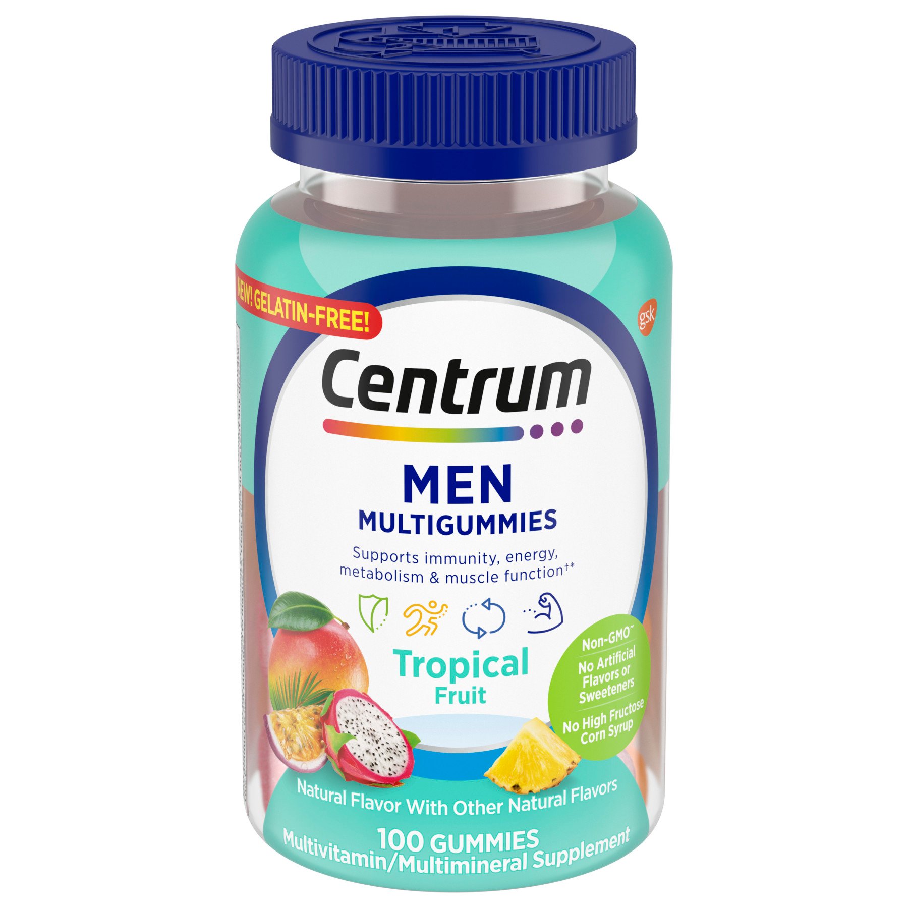 Centrum Men MultiGummies Tropical Fruit - Shop Vitamins & Supplements ...