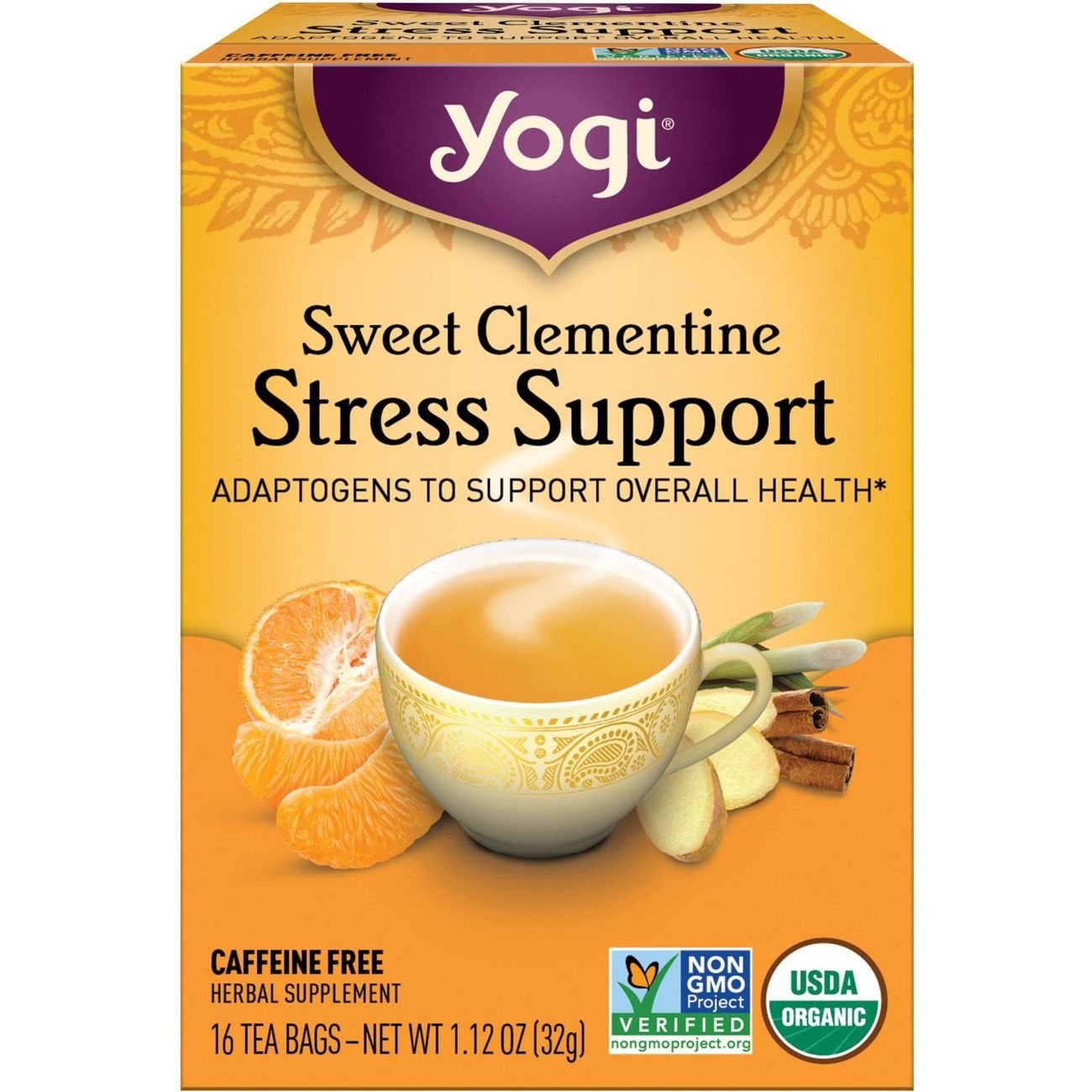 Yogi Sweet Clementine Stress Support Tea - Shop Tea at H-E-B