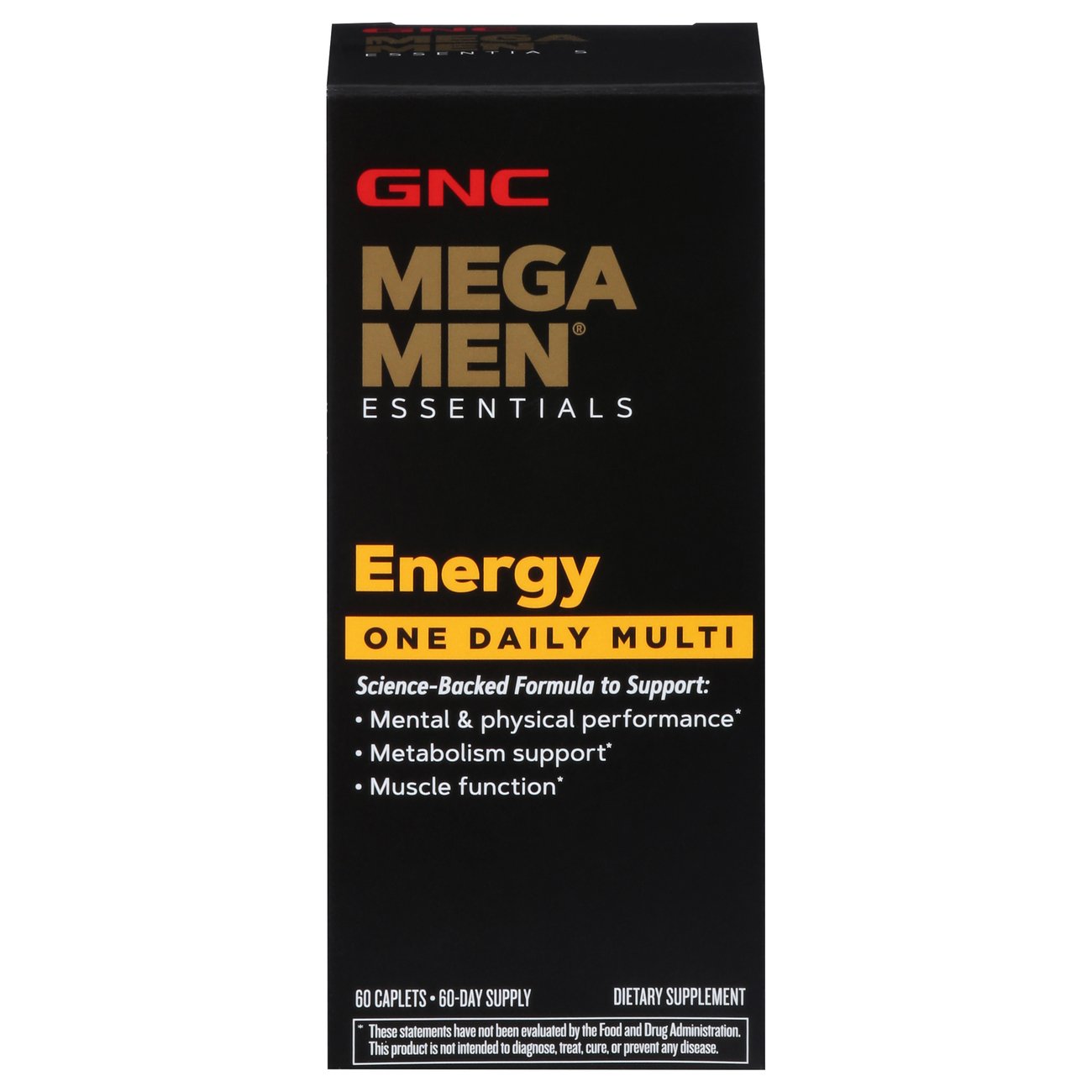 GNC Mega Men Energy One Daily Multi Caplets - Shop Multivitamins at H-E-B