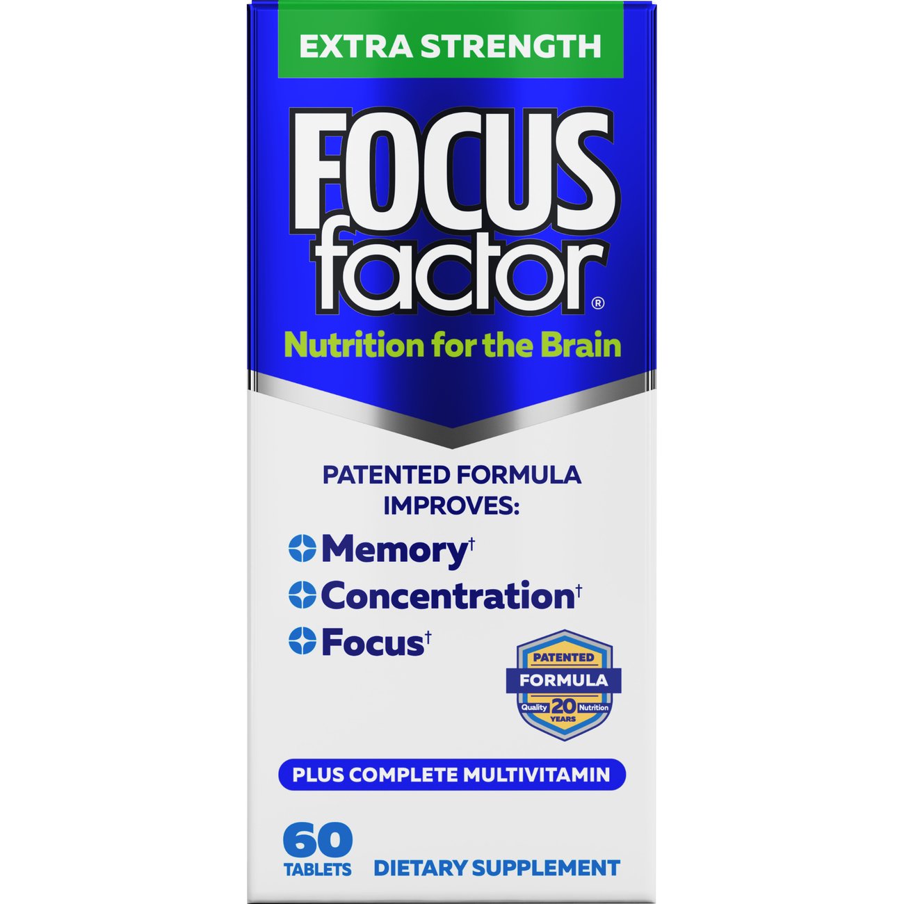 Focus Factor Extra Strength Brain Nutrition Tablets - Shop Diet ...